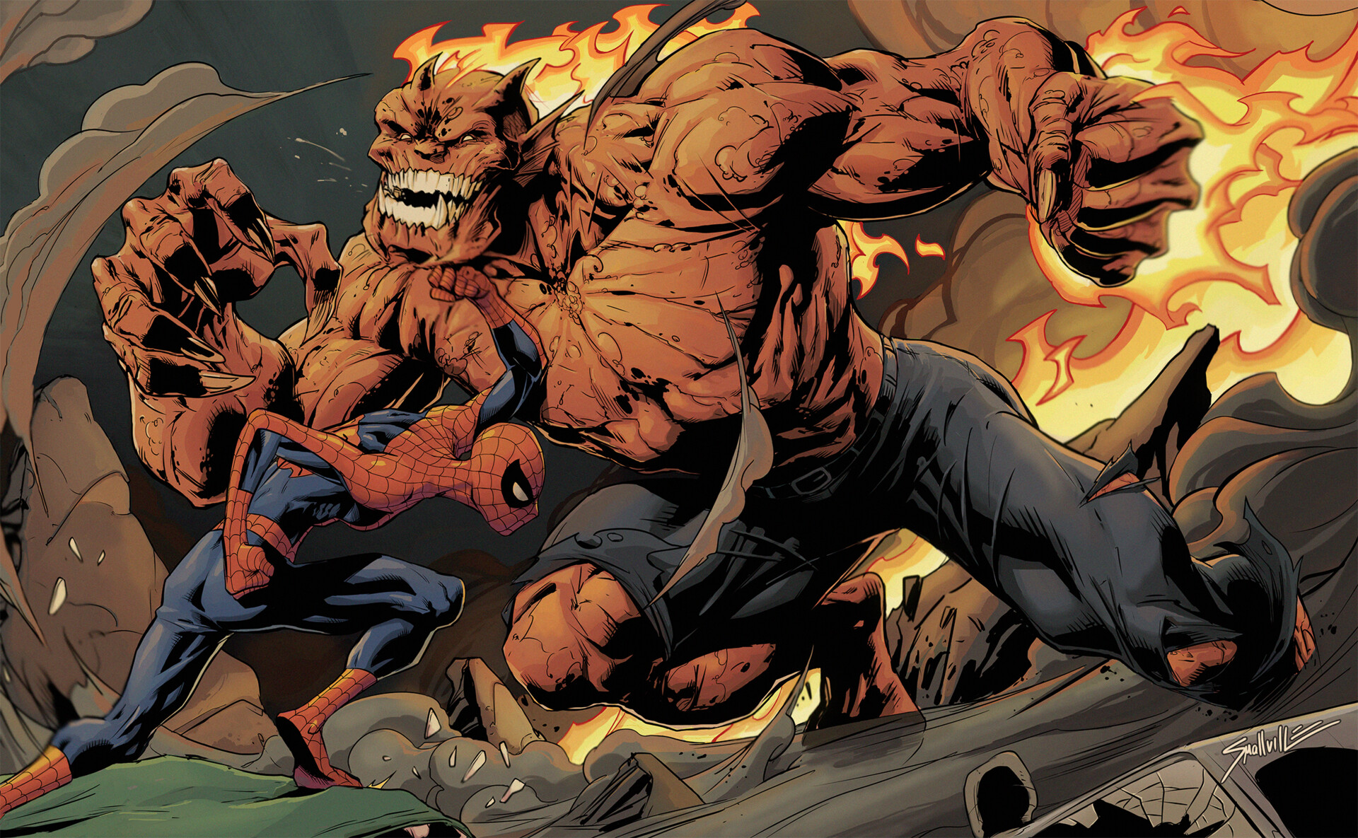 ArtStation - Spidey vs Hobgoblin (Ultimate)