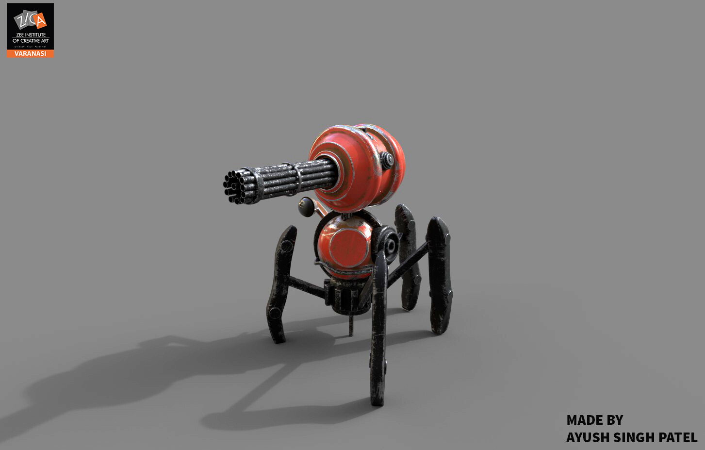 ArtStation - gun 3 D model software used for this render autodesk maya ...