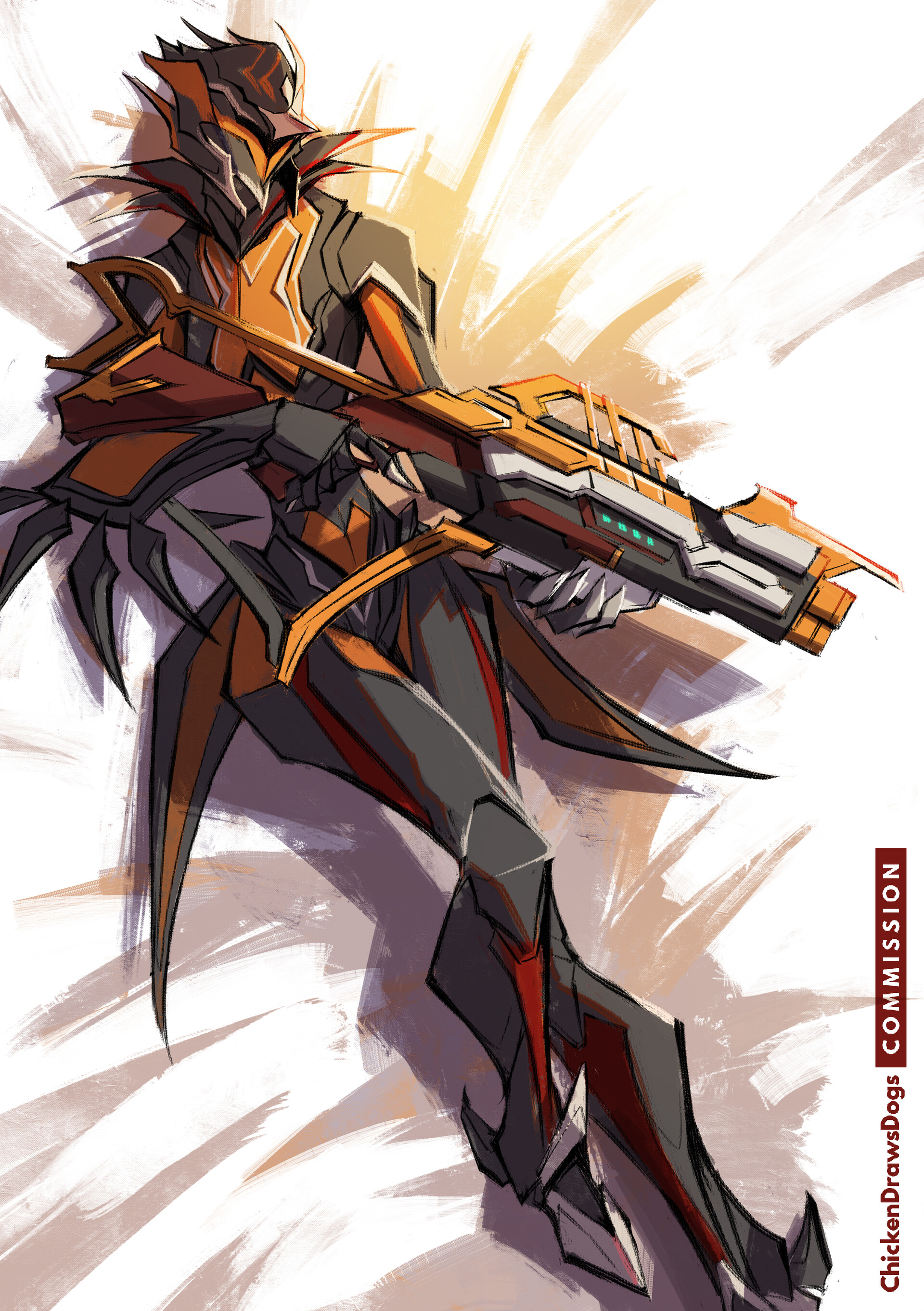 Chicken Draws Dogs - WARFRAME - Commissions Lineup (November-January)