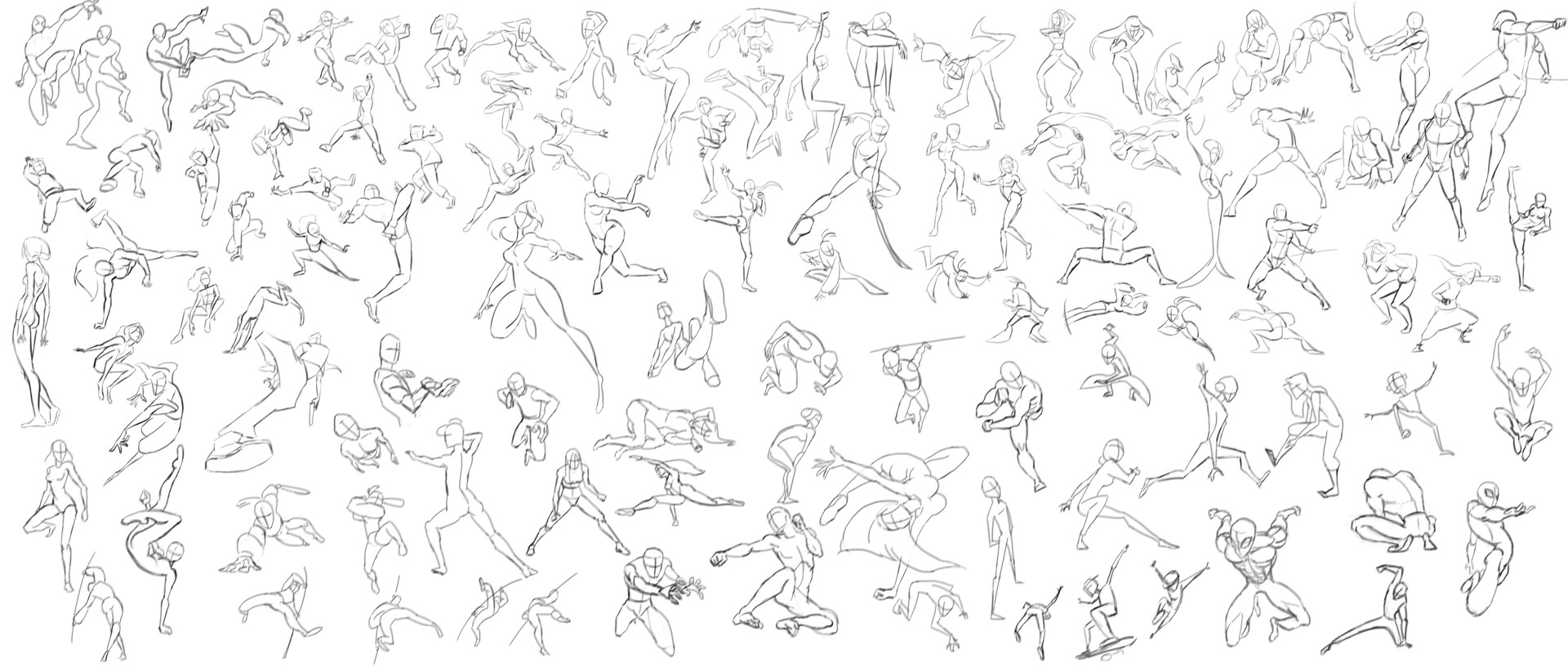 ArtStation - Poses sketches