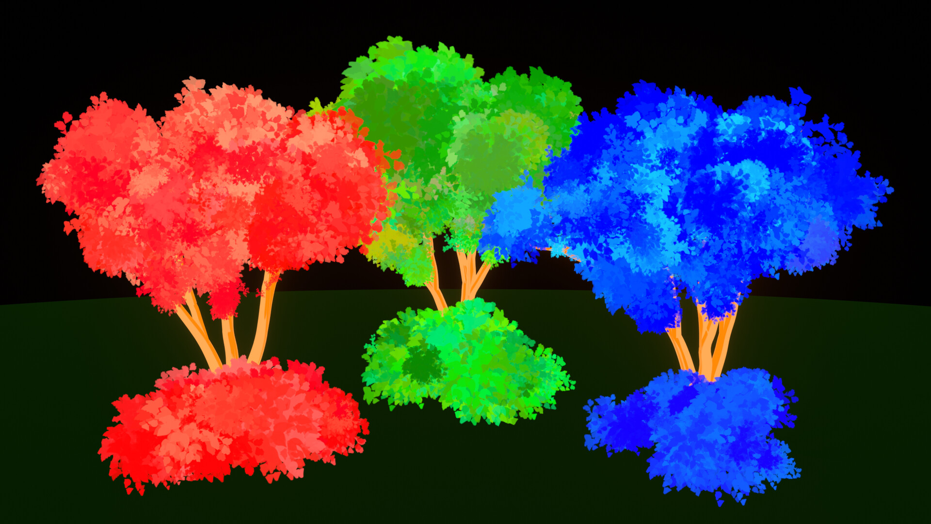 ArtStation - RGB Trees - Grease Pencil