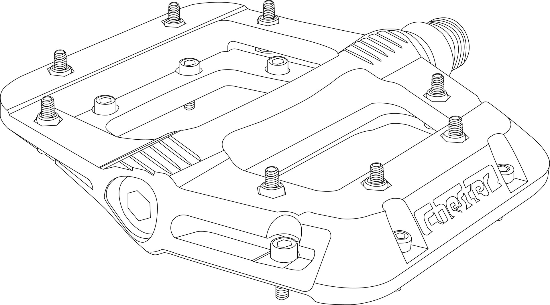 ArtStation - Technical Illustration - Bike Pedal