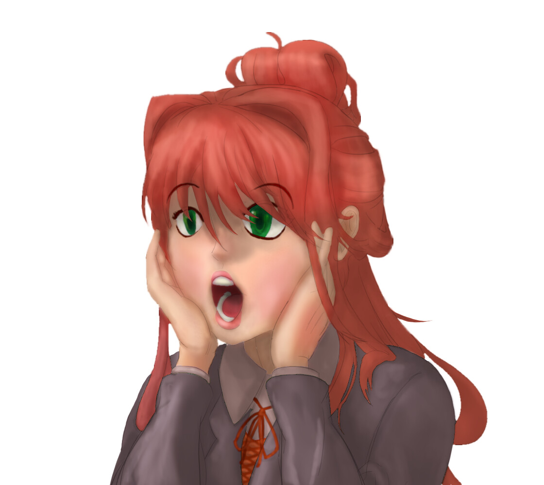 ArtStation - Surprised Monika