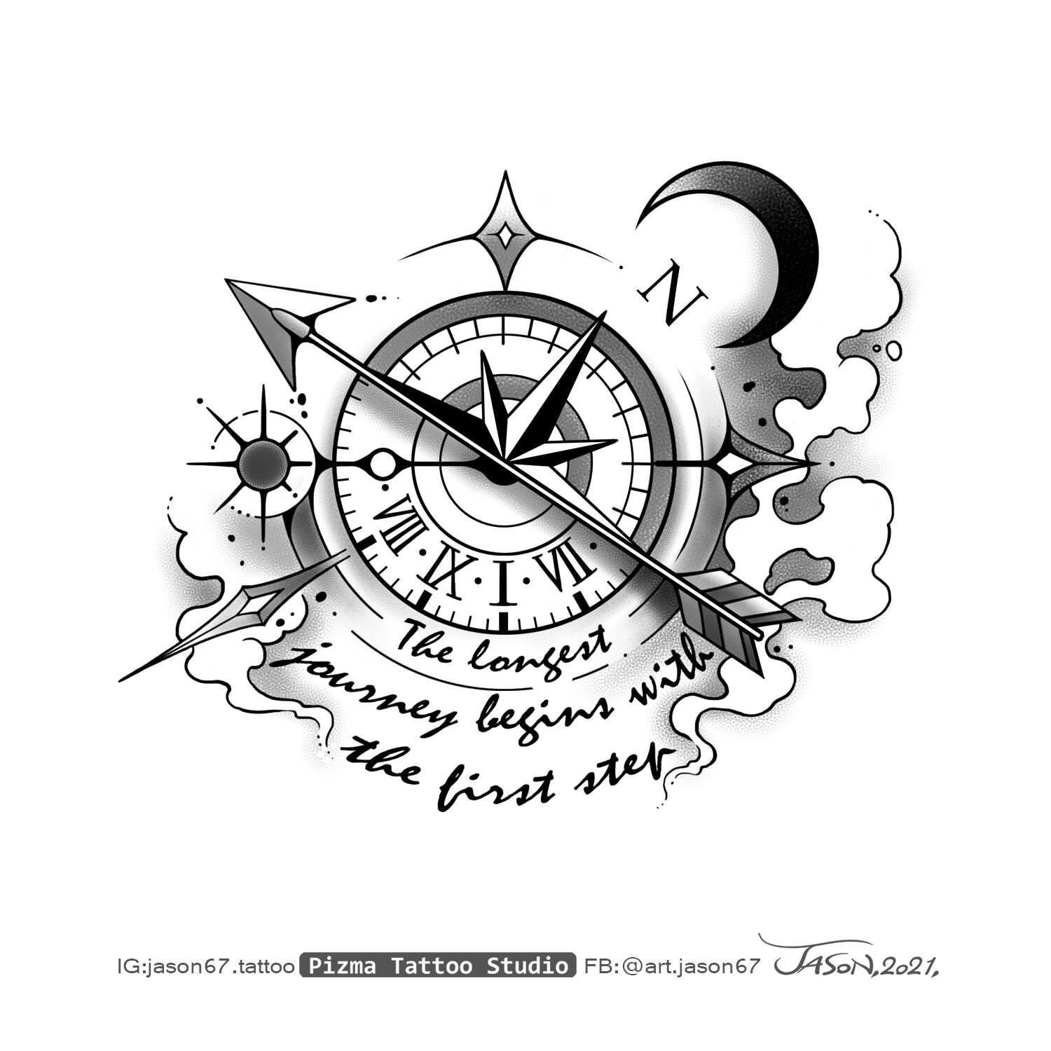 Compass Drawing Designs