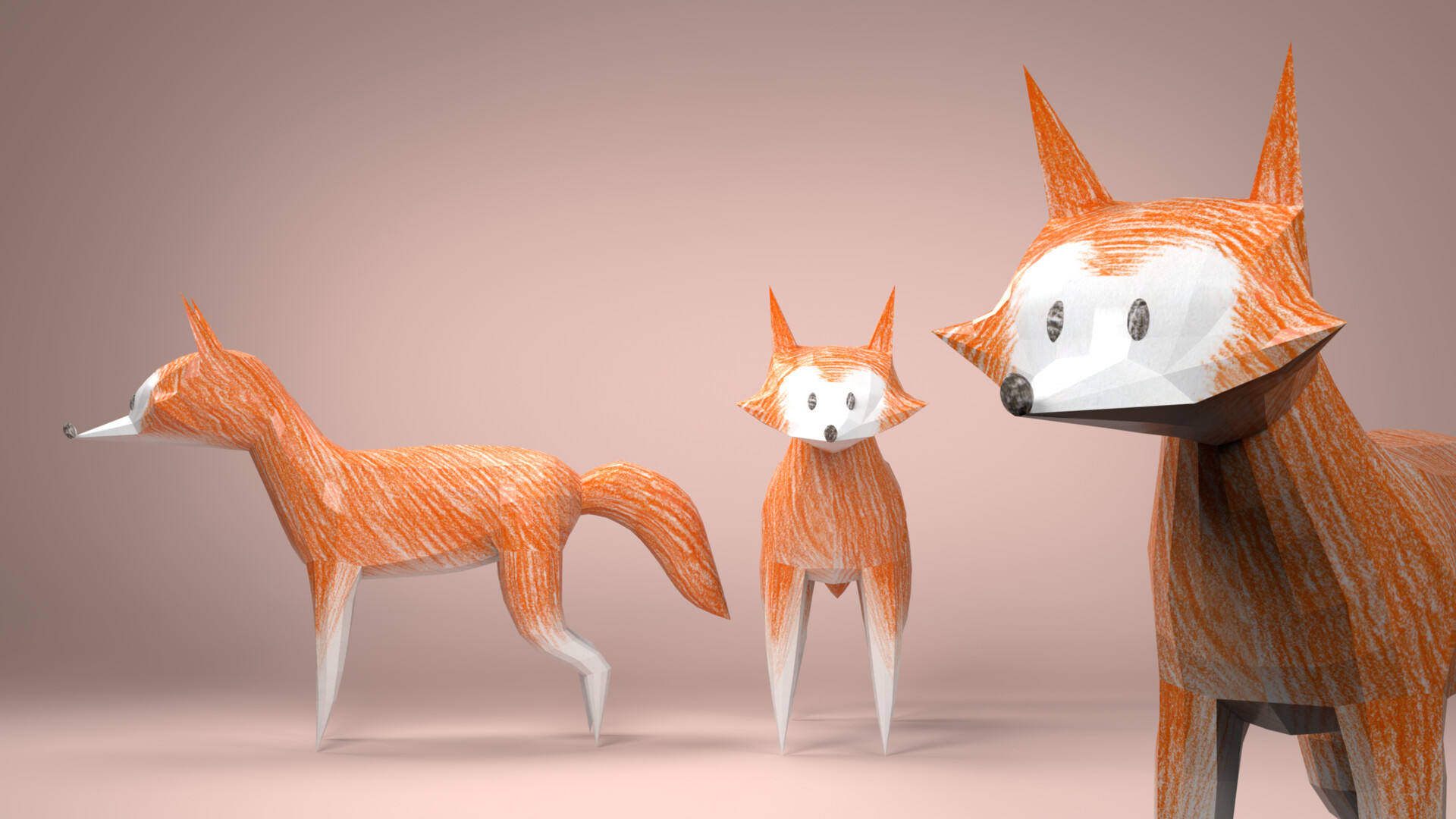 ArtStation - Low Poly Animals: A 3D Collection