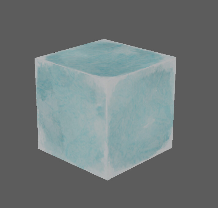 ice cube texture 3d