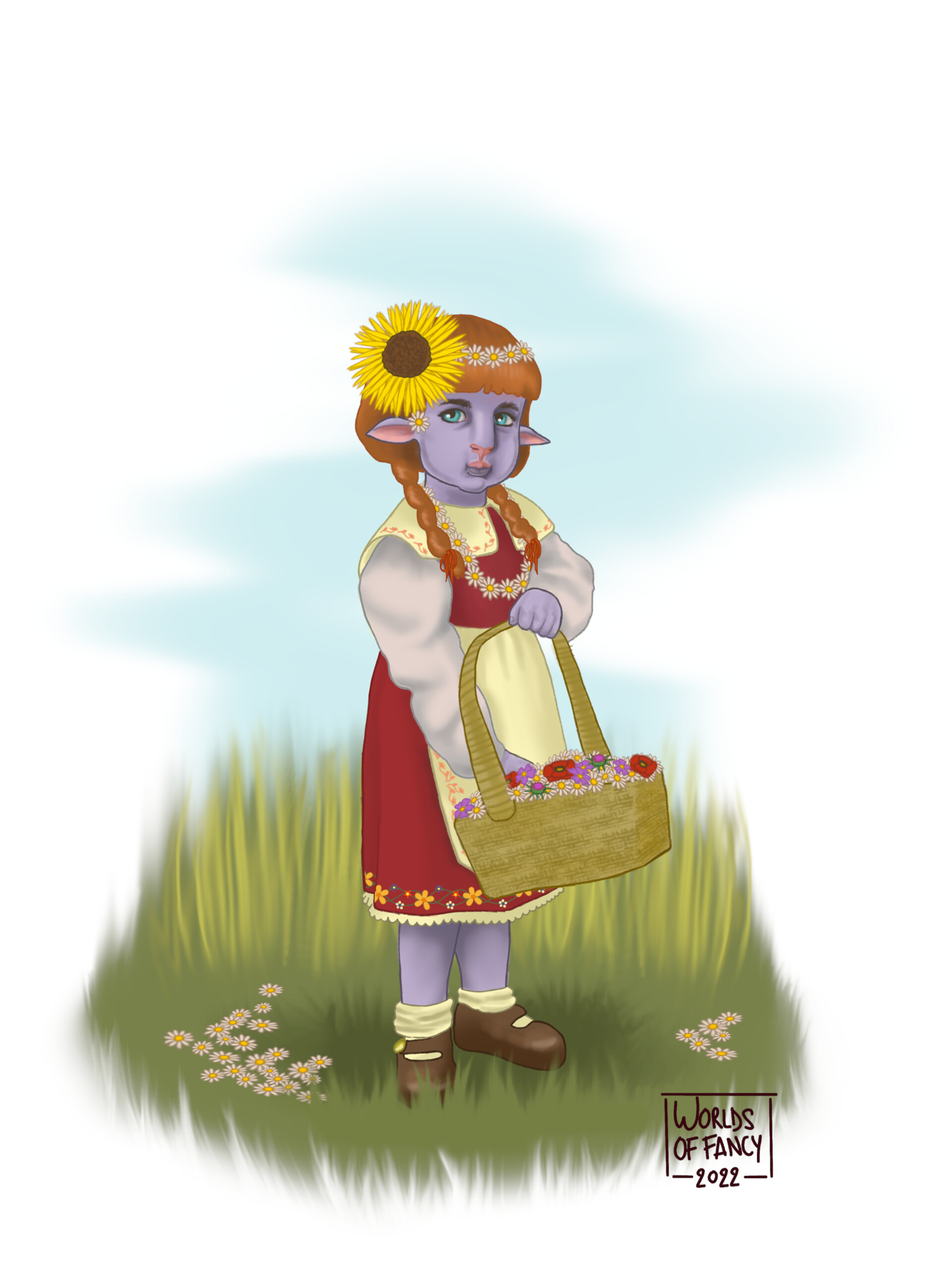 ArtStation - Firbolg Flower Girl