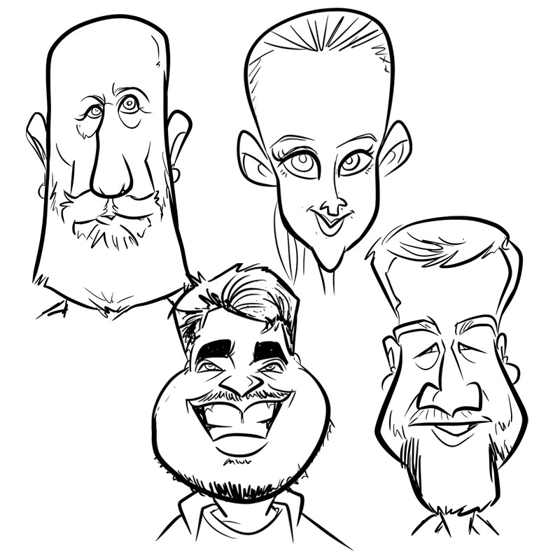 ArtStation - Caricature Workshop Studies
