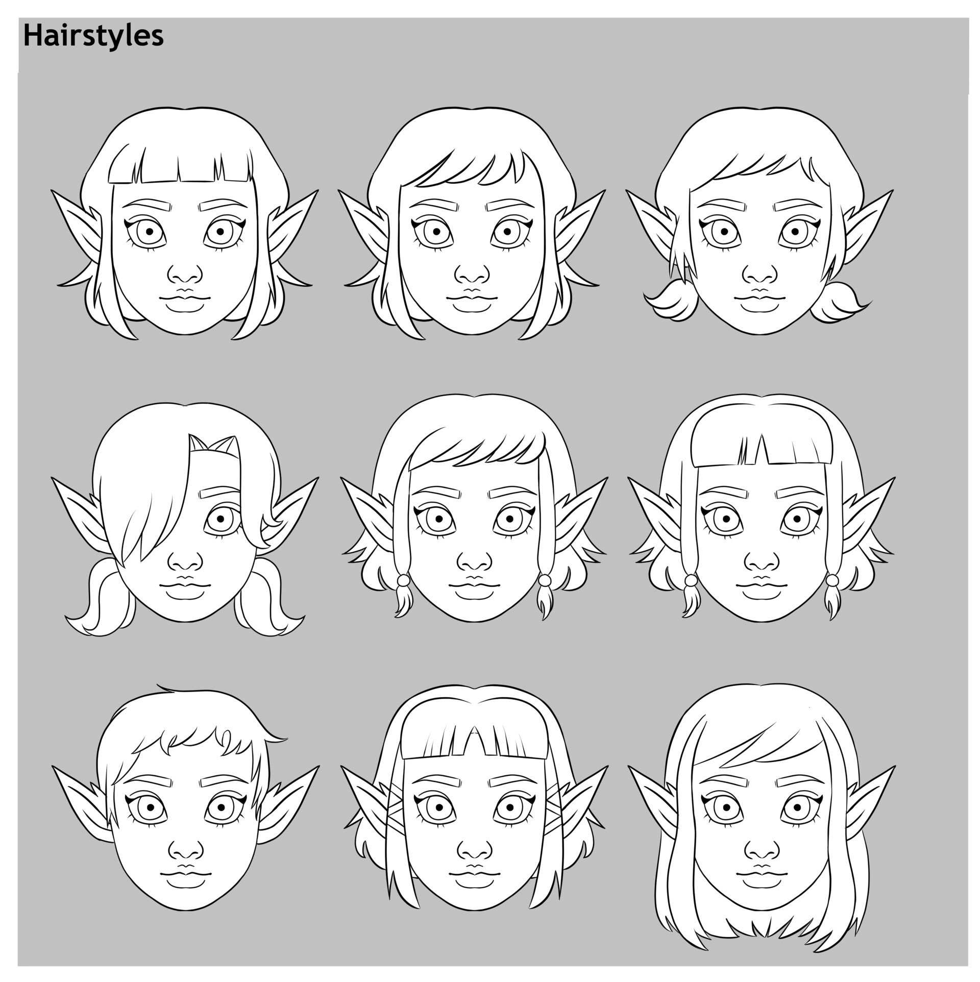 Biuni - Character Design - Deirdre + Process