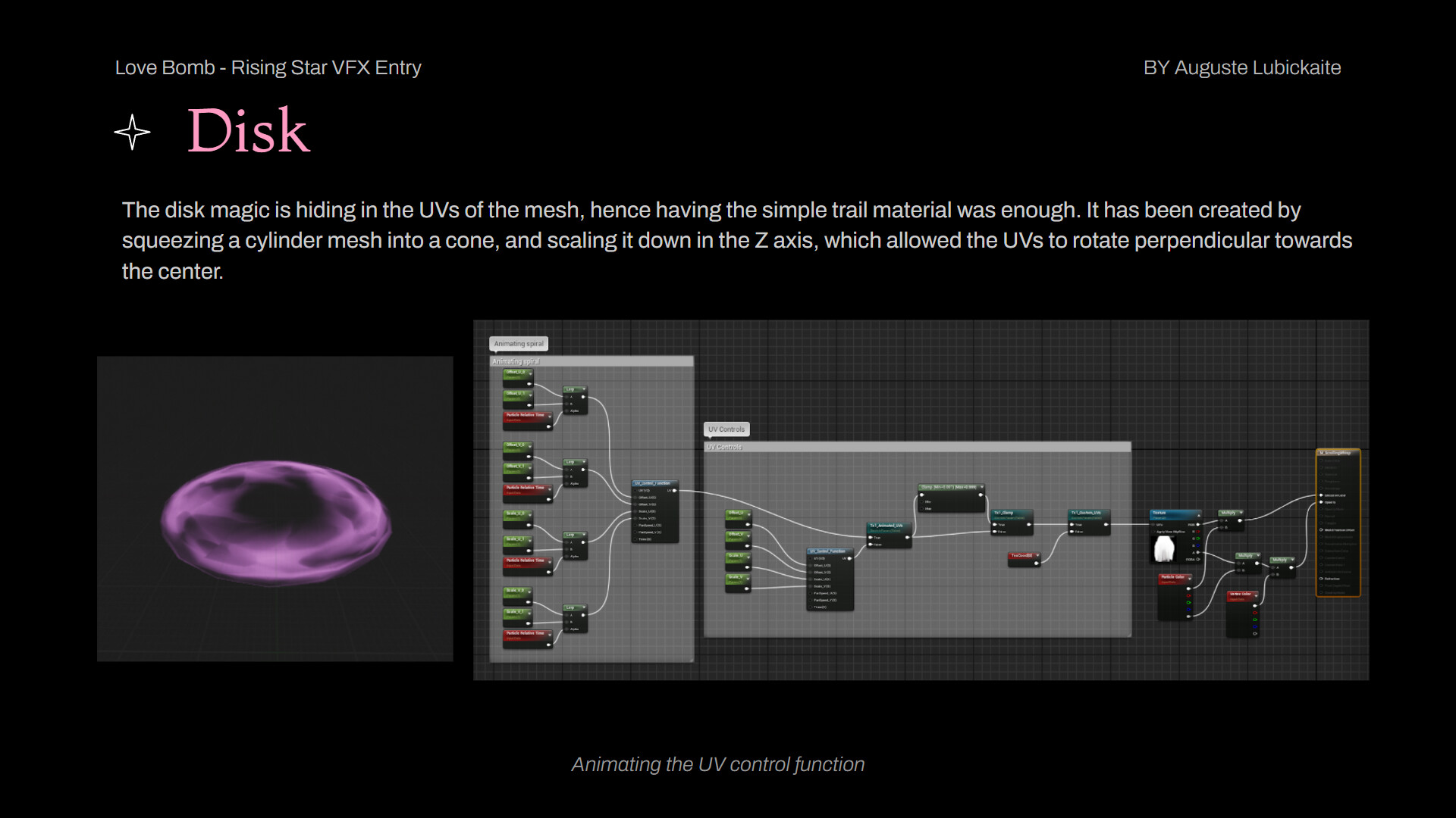 Auguste Lubickaite - Love Bomb - trail of distruction VFX sequence