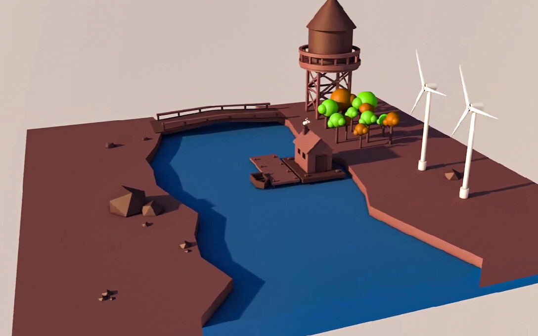 ArtStation - Low poly scene