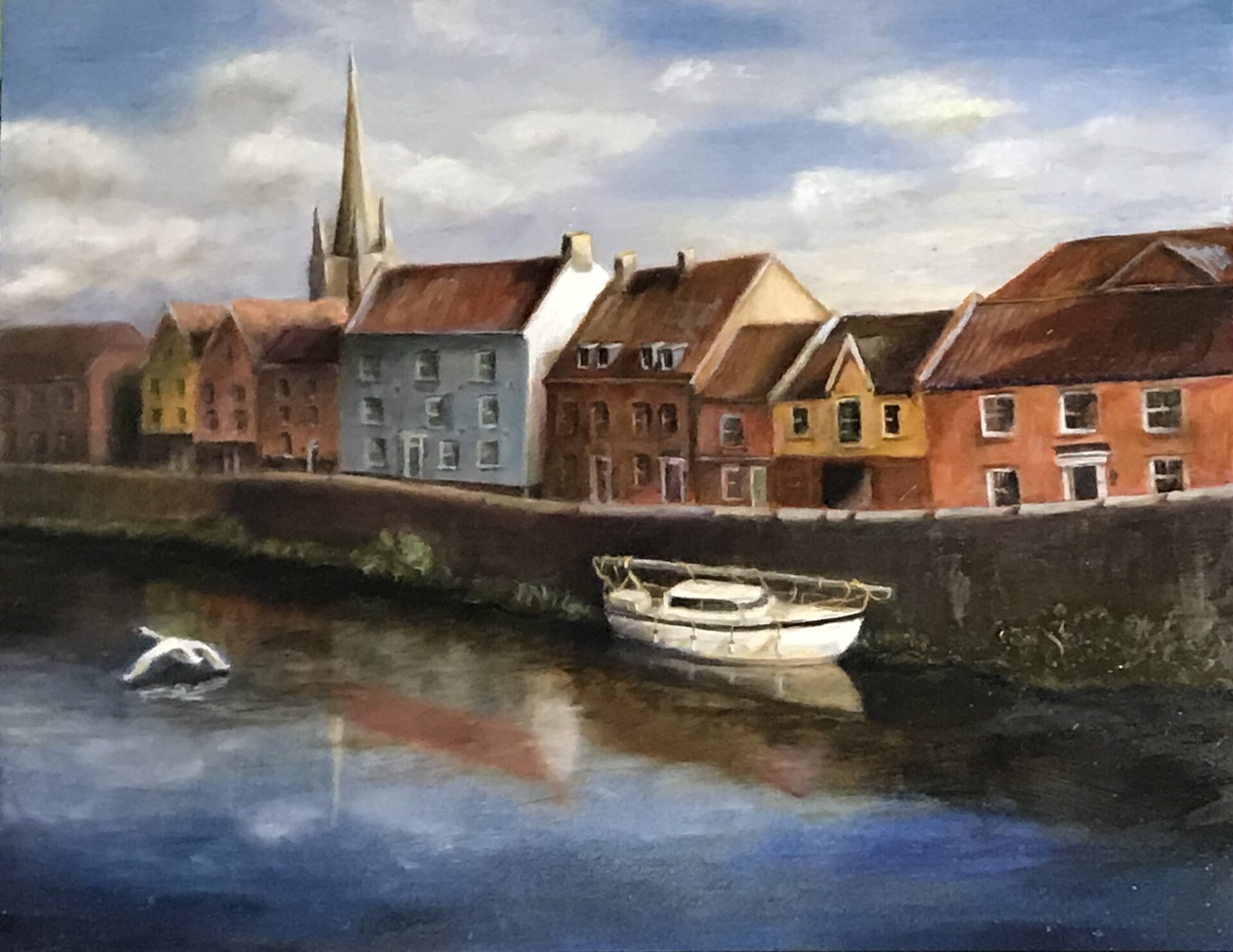 ArtStation - Norwich England, View from Fye Bridge