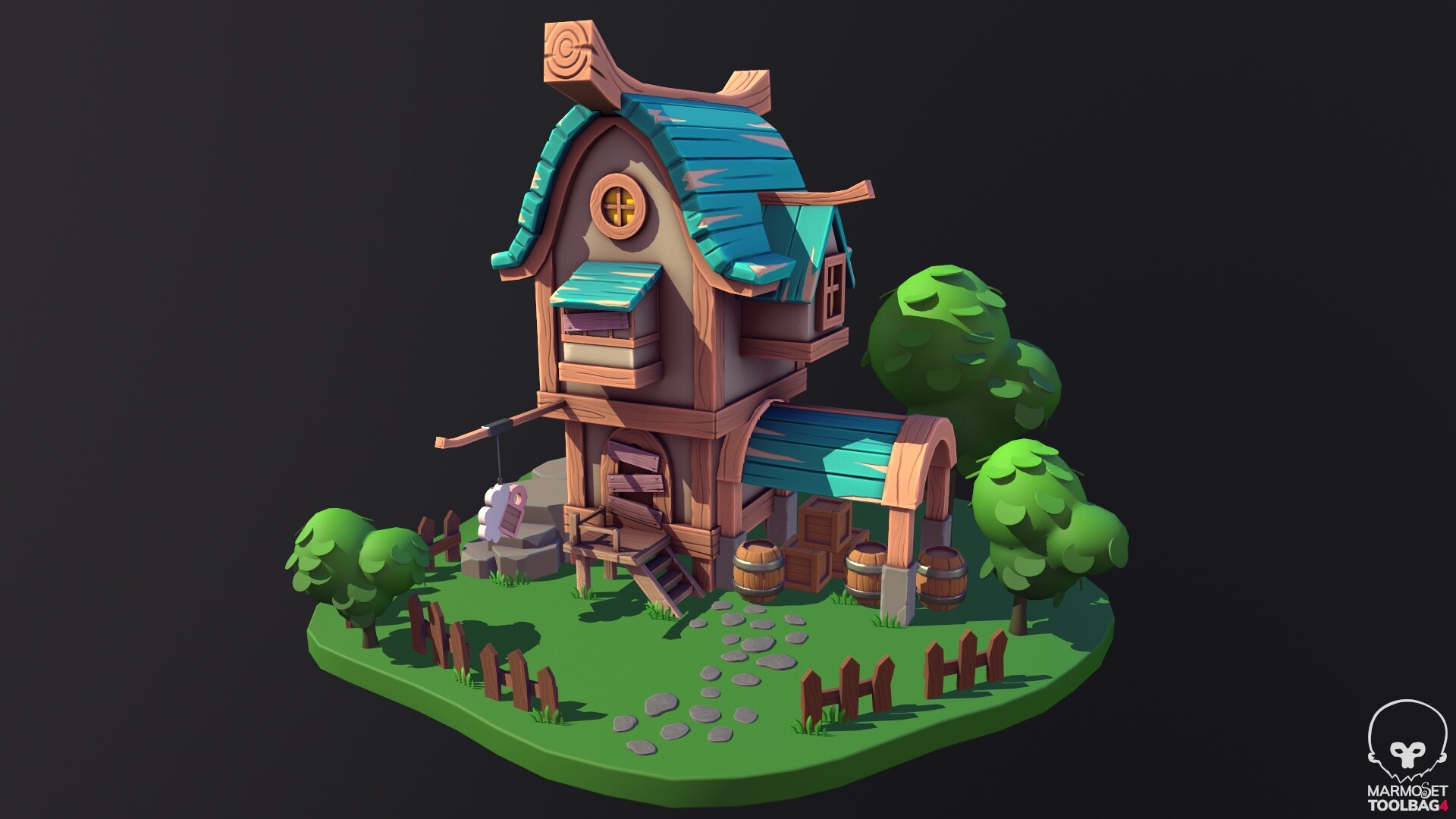 ArtStation - Stylized House