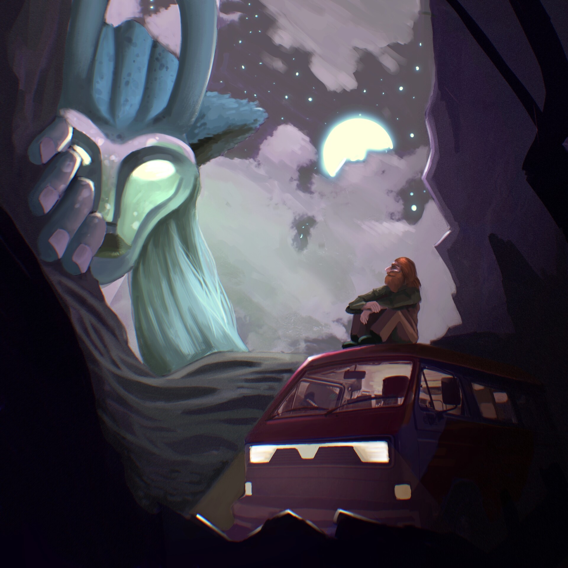 ArtStation - zig zag composition