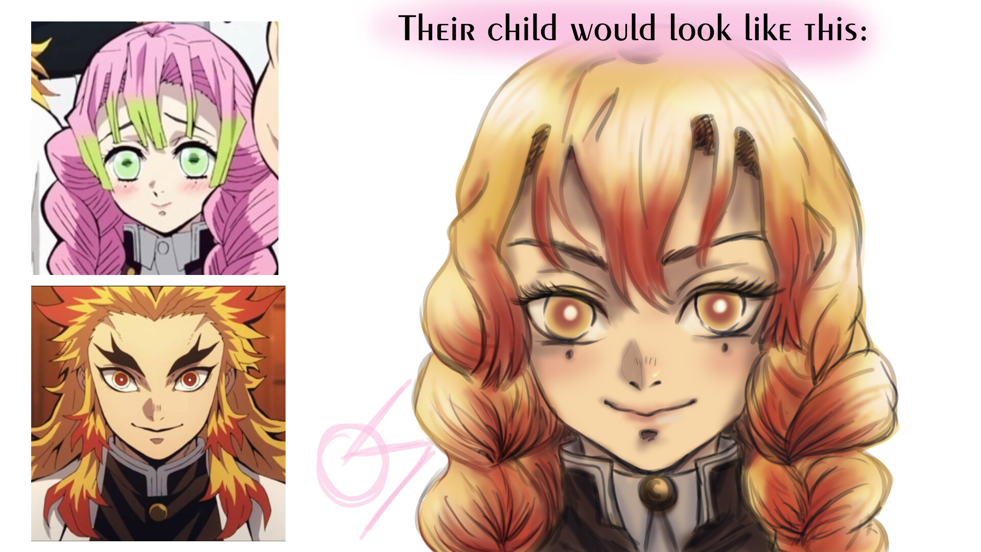 ArtStation - Ep. 1 pt. 1// Rengoku + Mitsuri = Kyouri ♥