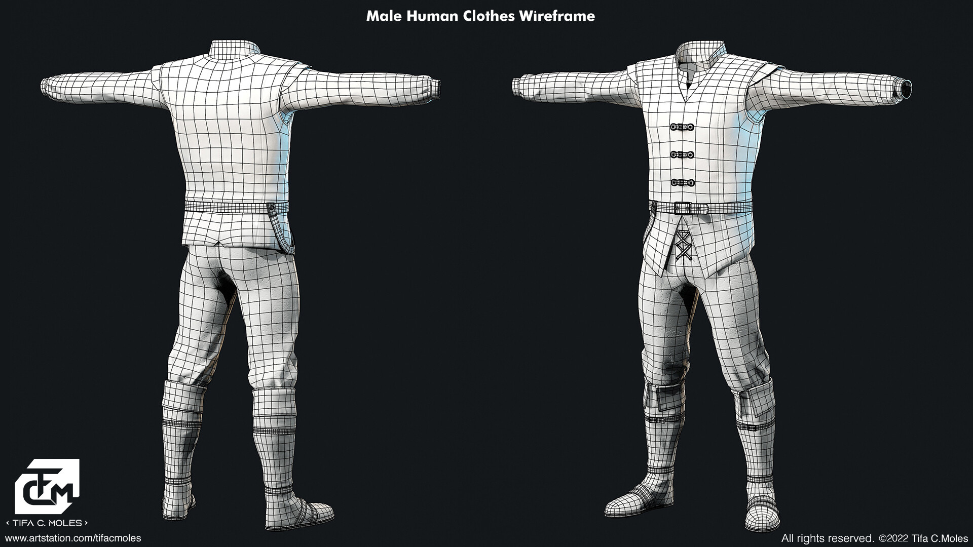 Tifa C Moles Hyper Realistic Male Human Avatar Sets Head And Clothes