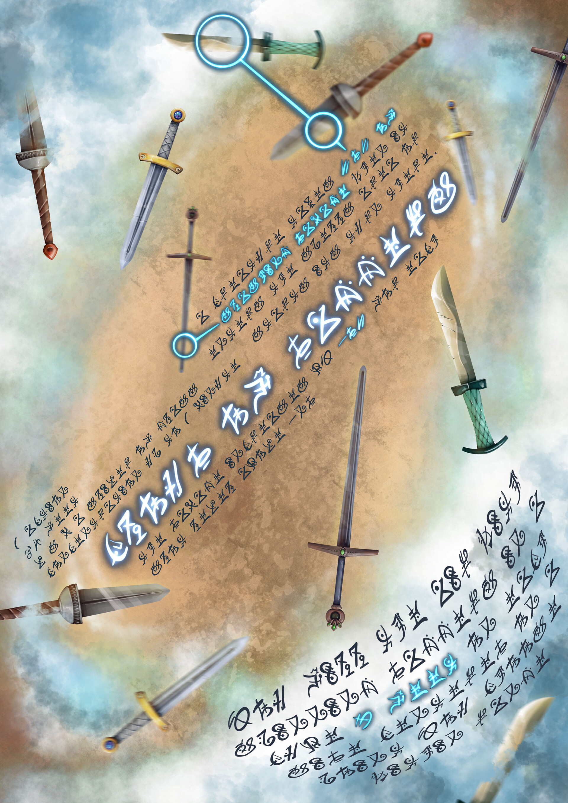 ArtStation - Cloud of Daggers spell page