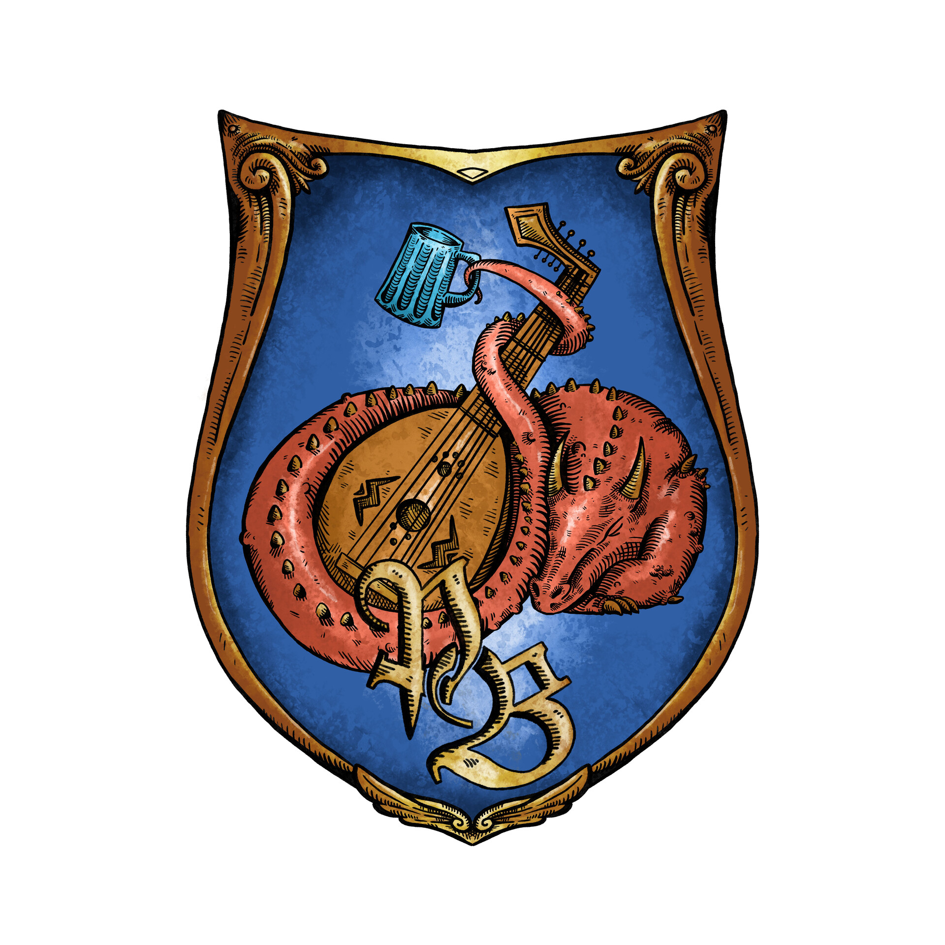 ArtStation - Fantasy shield crest