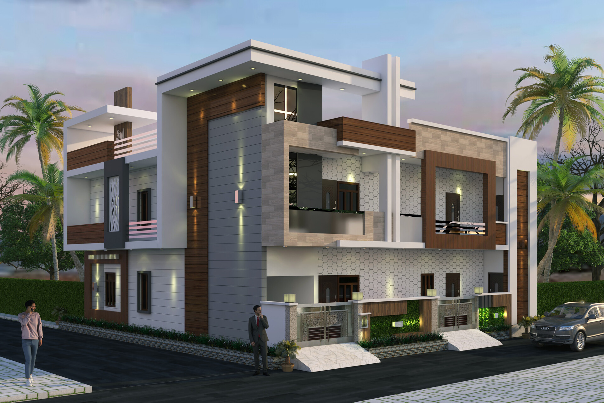 ArtStation - 2 SIDE ELEVATION ( 2 OPTION )