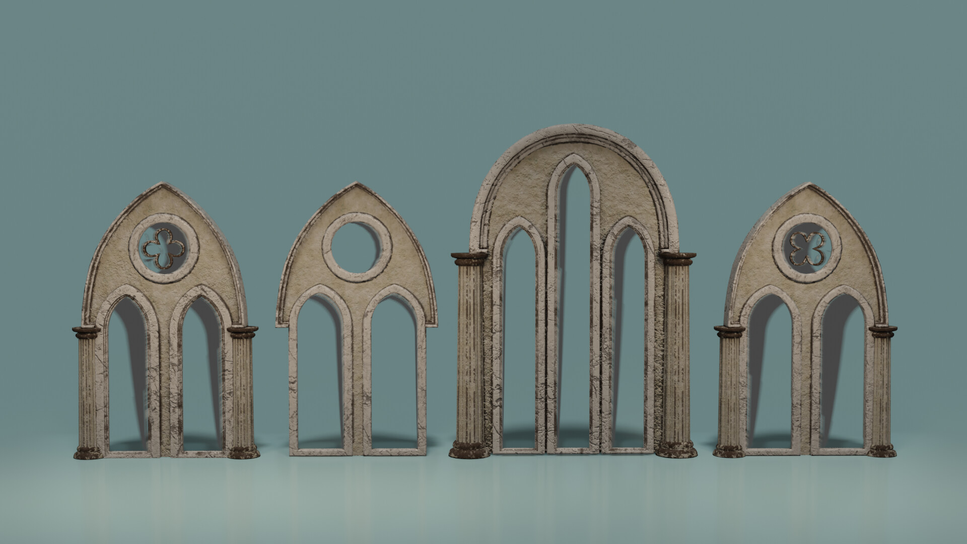 ArtStation - Gotic Window Set