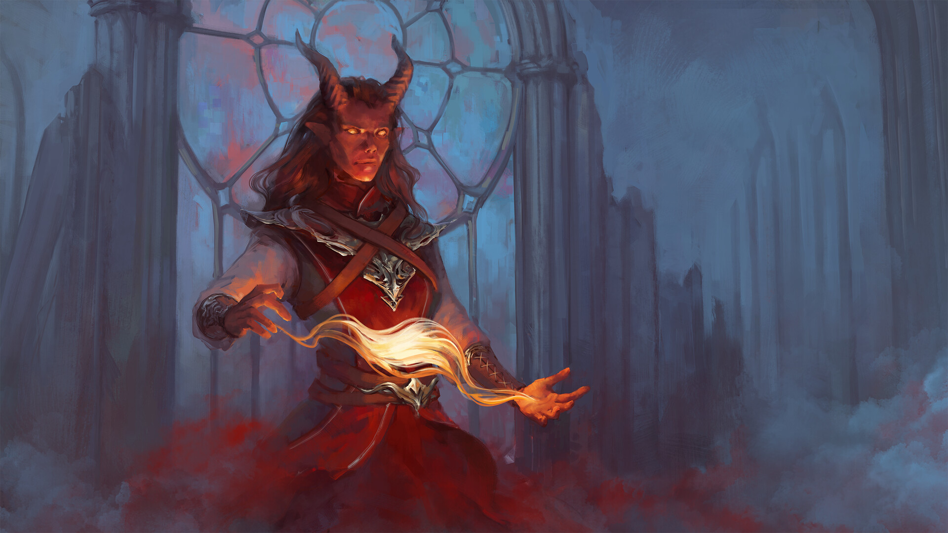 ArtStation - Tiefling sorcerer