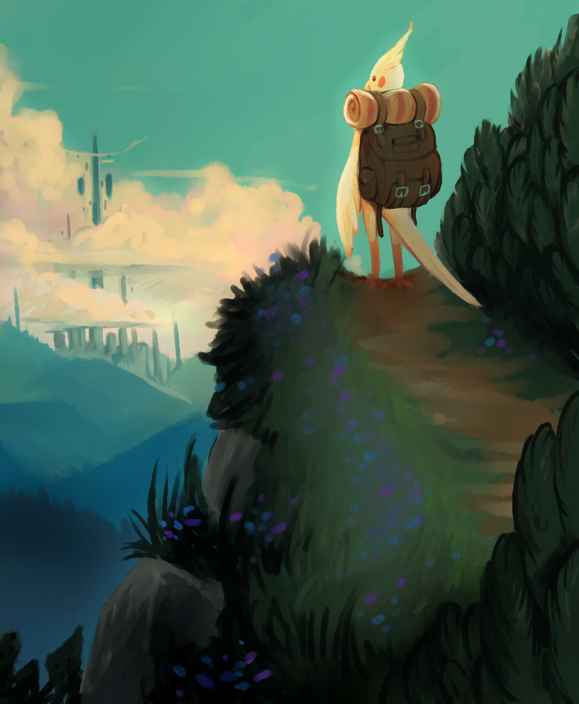 ArtStation - Cover "little traveler"