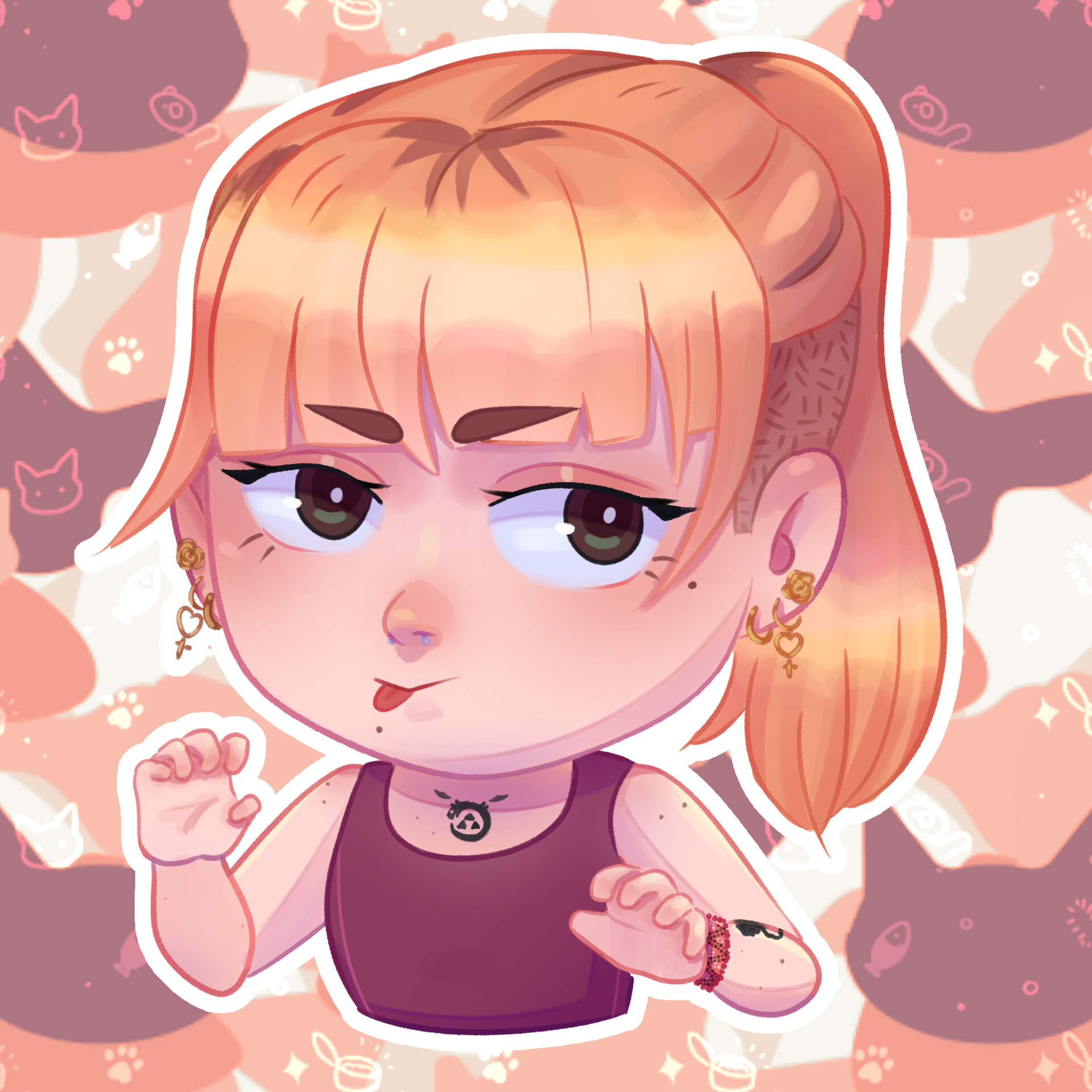 ArtStation - Self-portrait (Chibi)