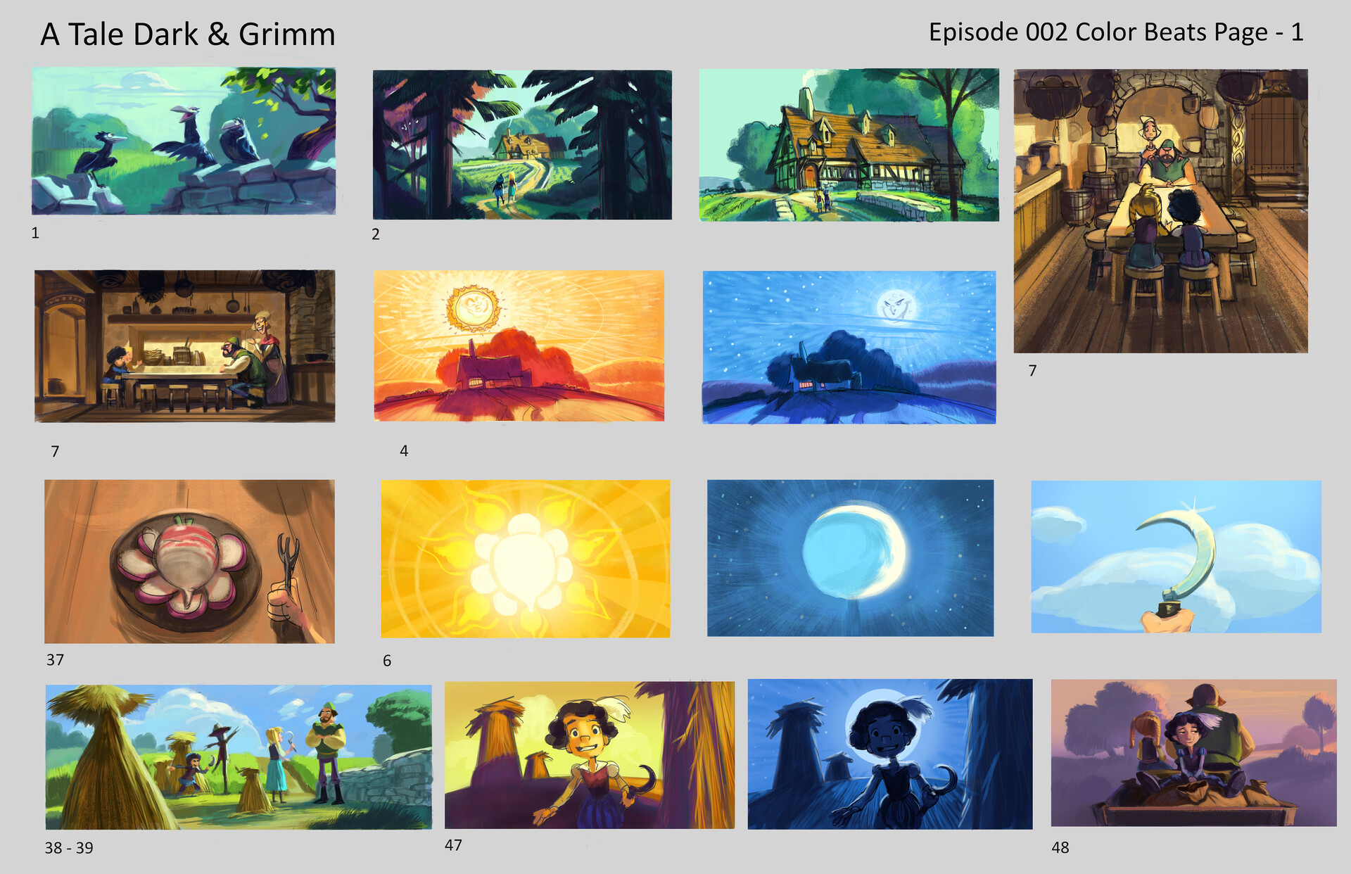 ArtStation - Color and story script for episode 2 of " A Tale Dark ...