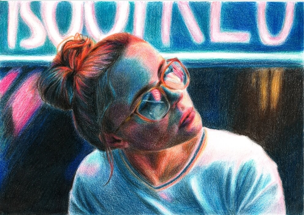ArtStation - Neon lights drawing