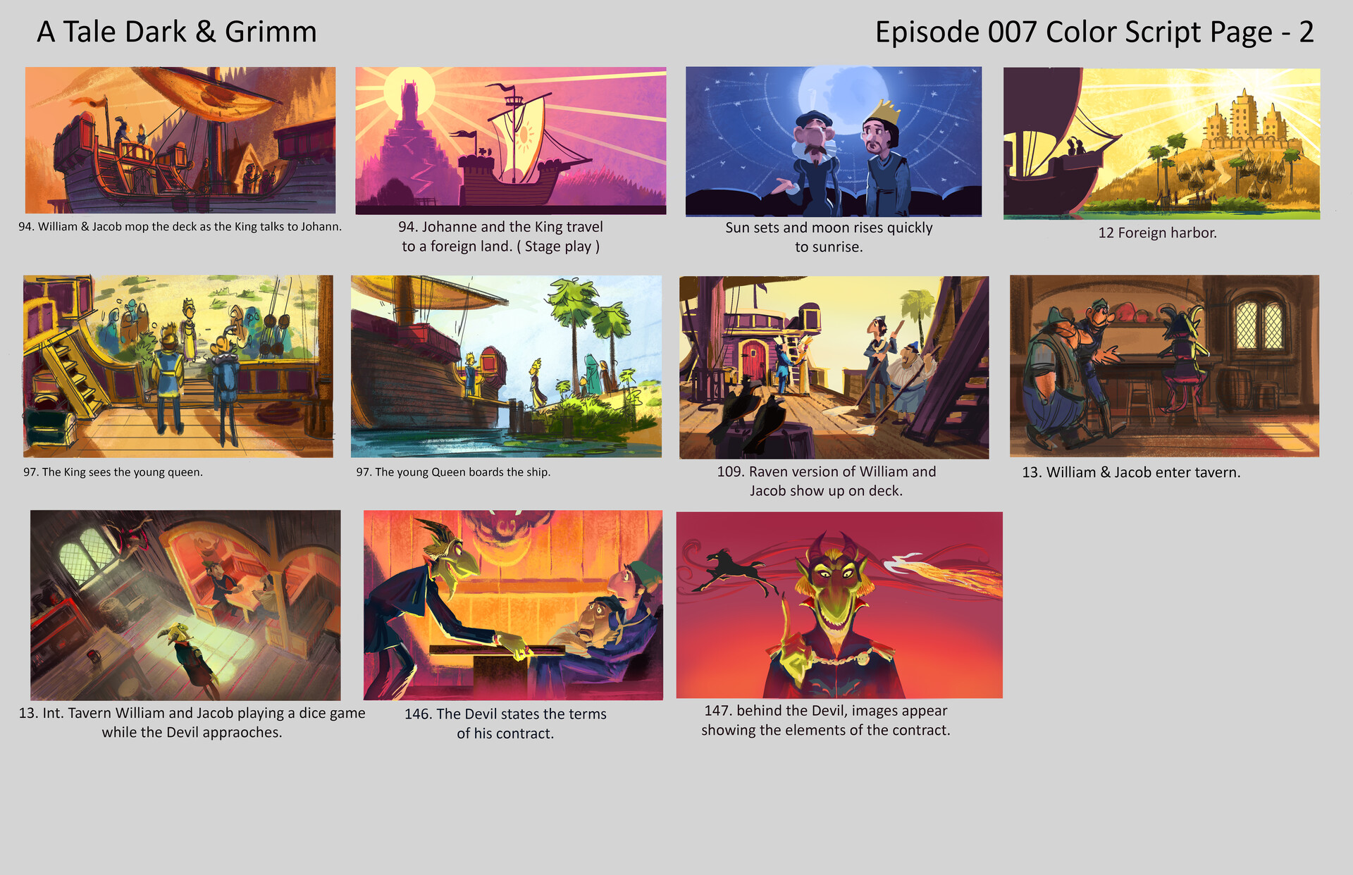 ArtStation - Color and story script for episode 7 of " A Tale Dark ...