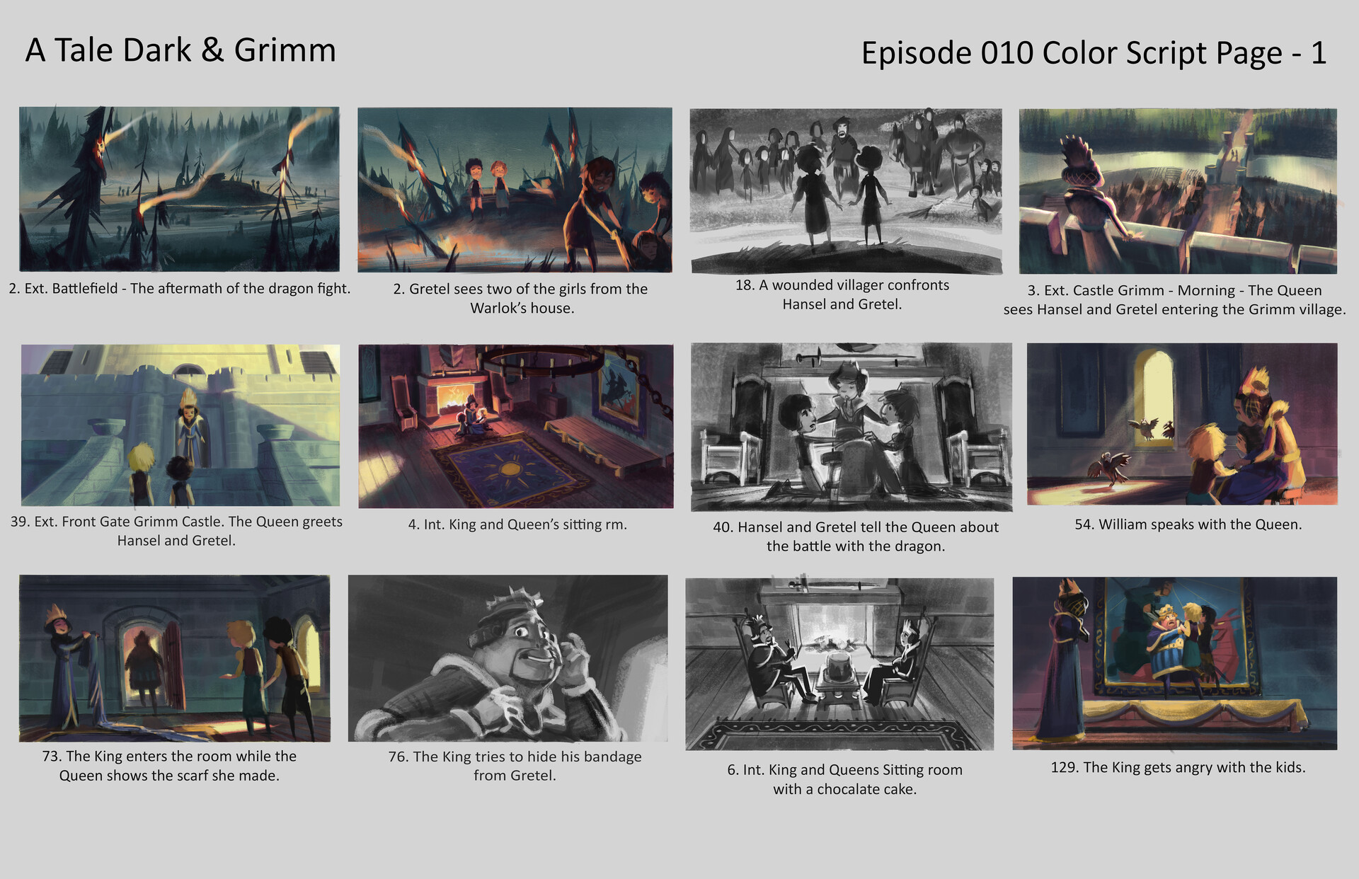 ArtStation - Color and story script for episode 10 of " A Tale Dark ...