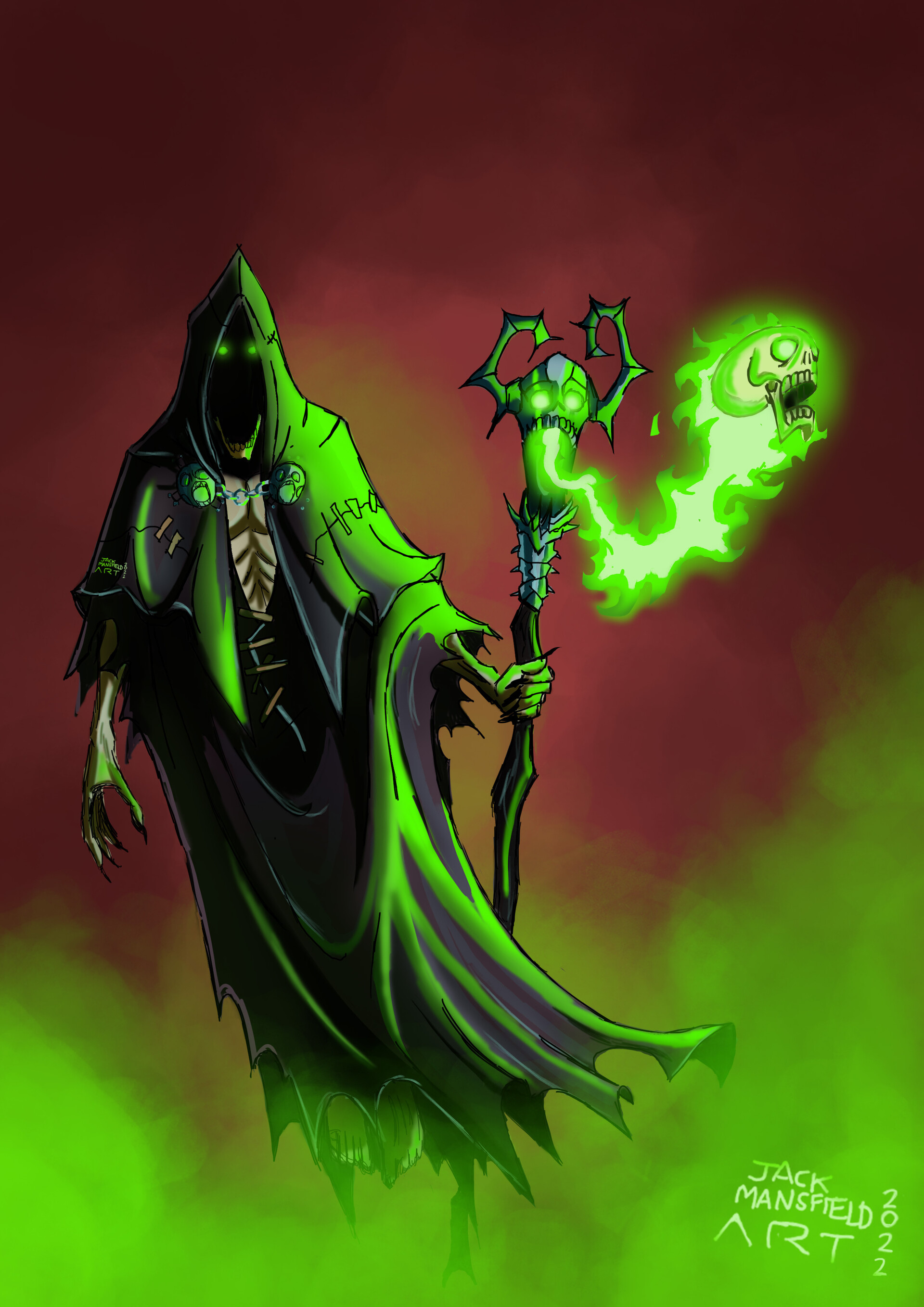 ArtStation - Cadavious, vile Necromancer