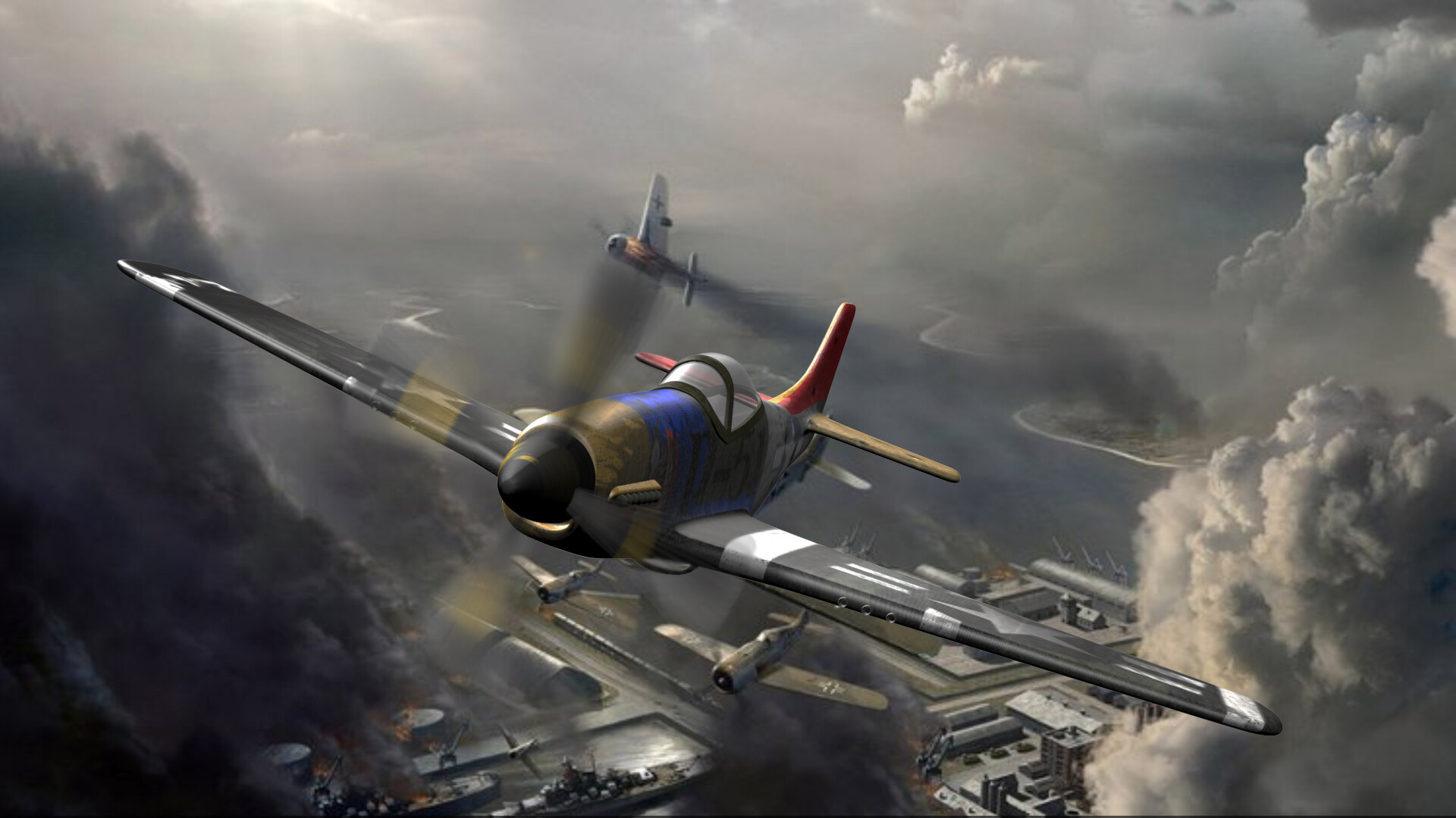 ArtStation - p51 Mustang Warplane