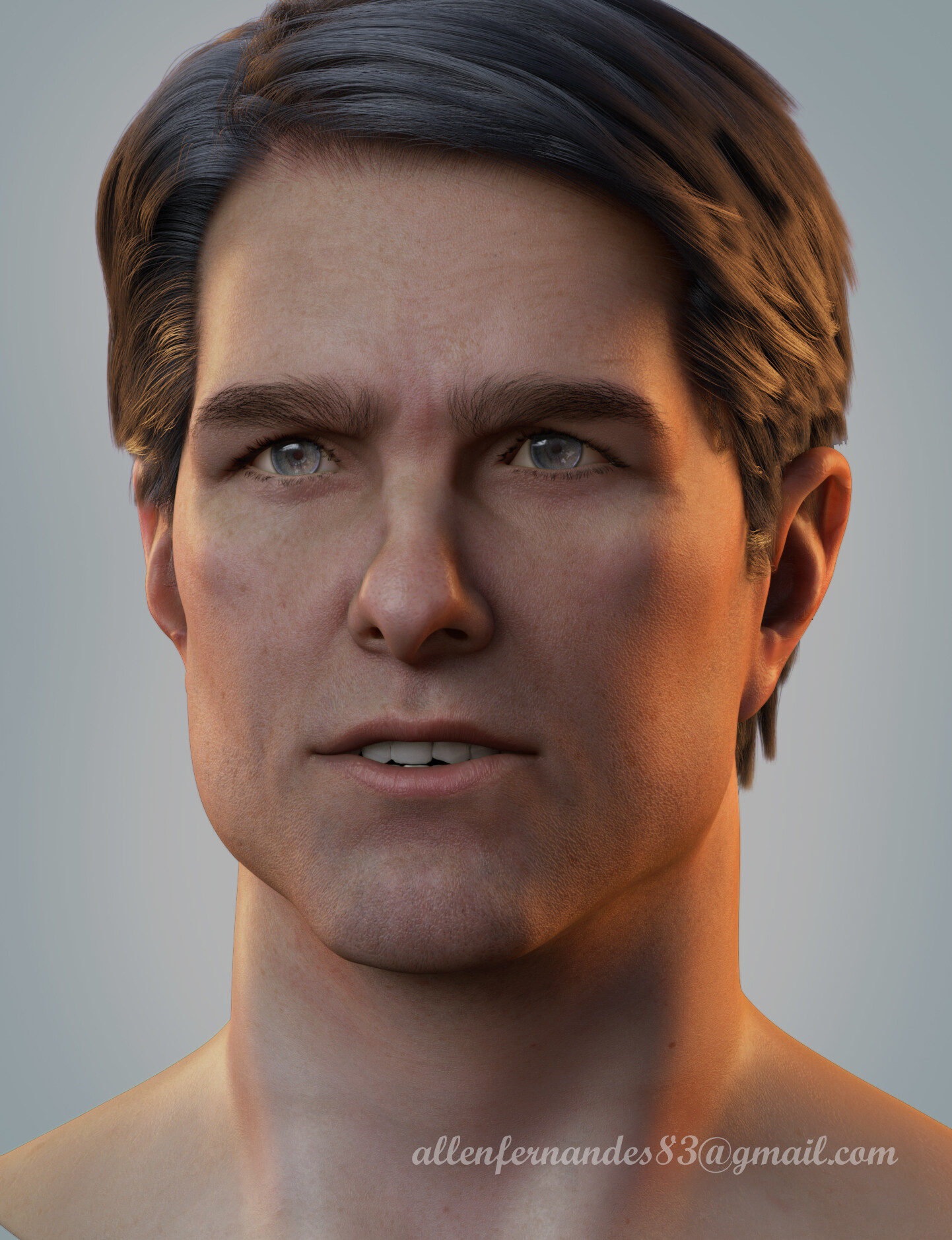 ArtStation - Tom Cruise portrait