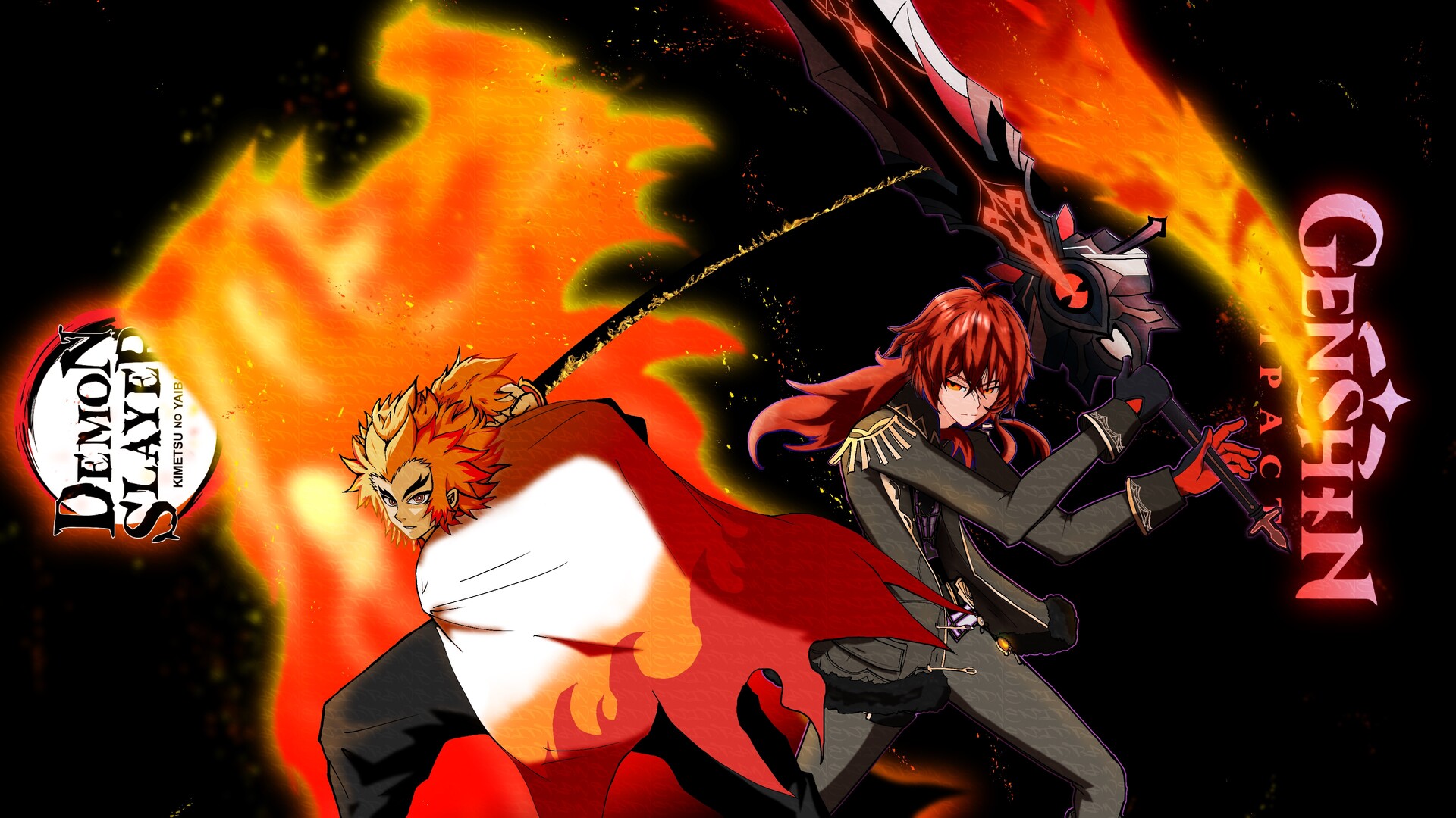 ArtStation - GENSHIN IMPACT X DEMON SLAYER