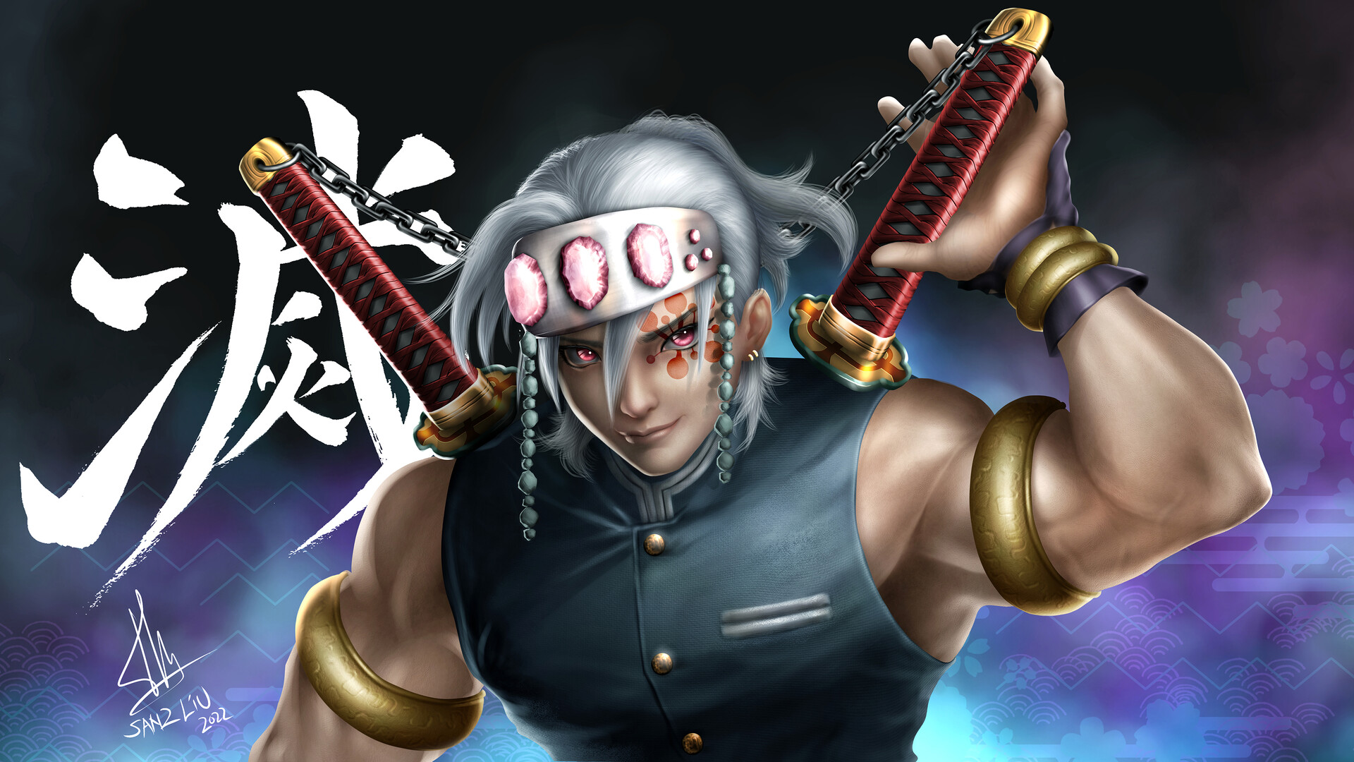 Fanart Tengen Uzui of Hashira by sanz liu — ProUser.Me