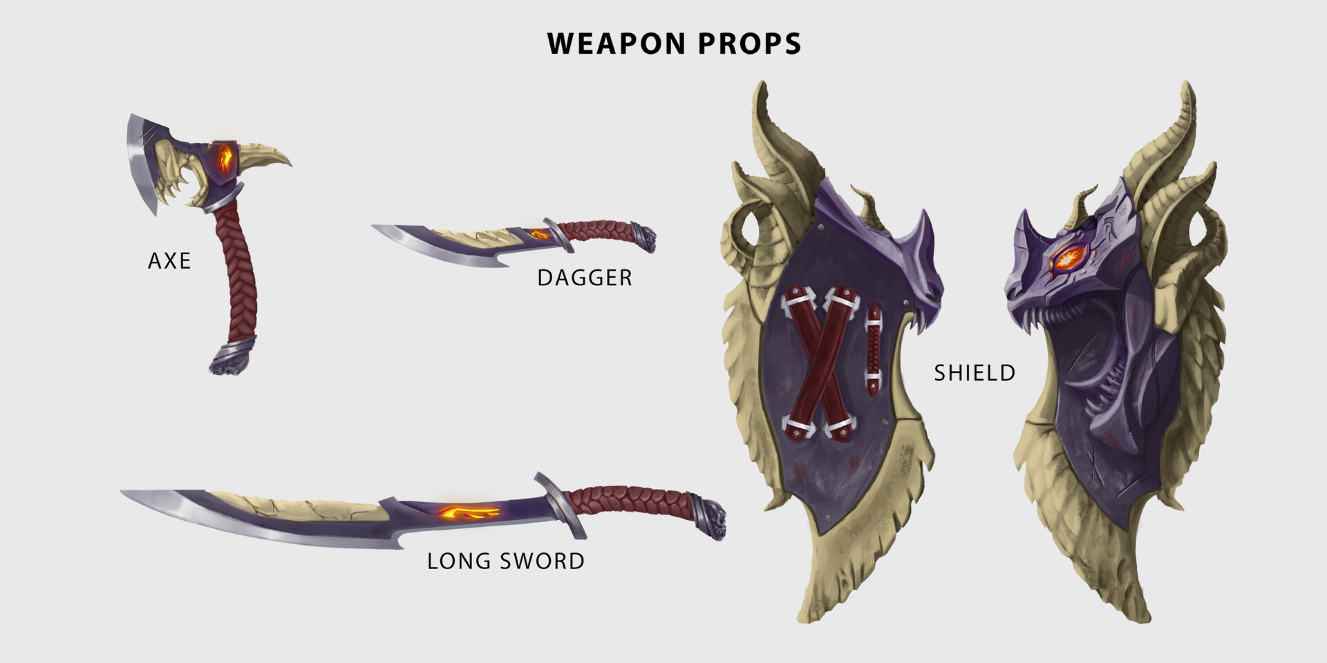 ArtStation - Weapon props fo video game