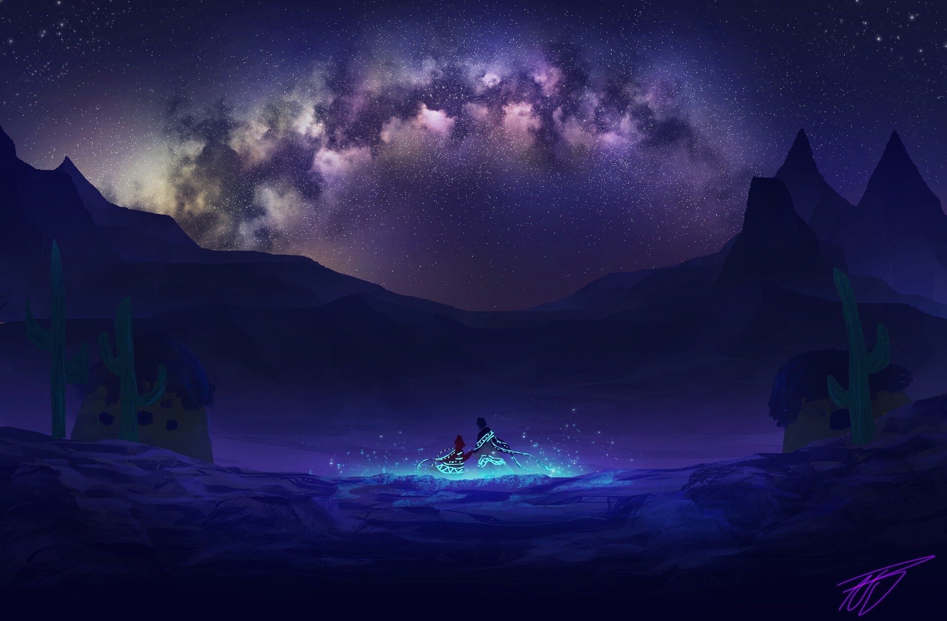ArtStation - Night sky