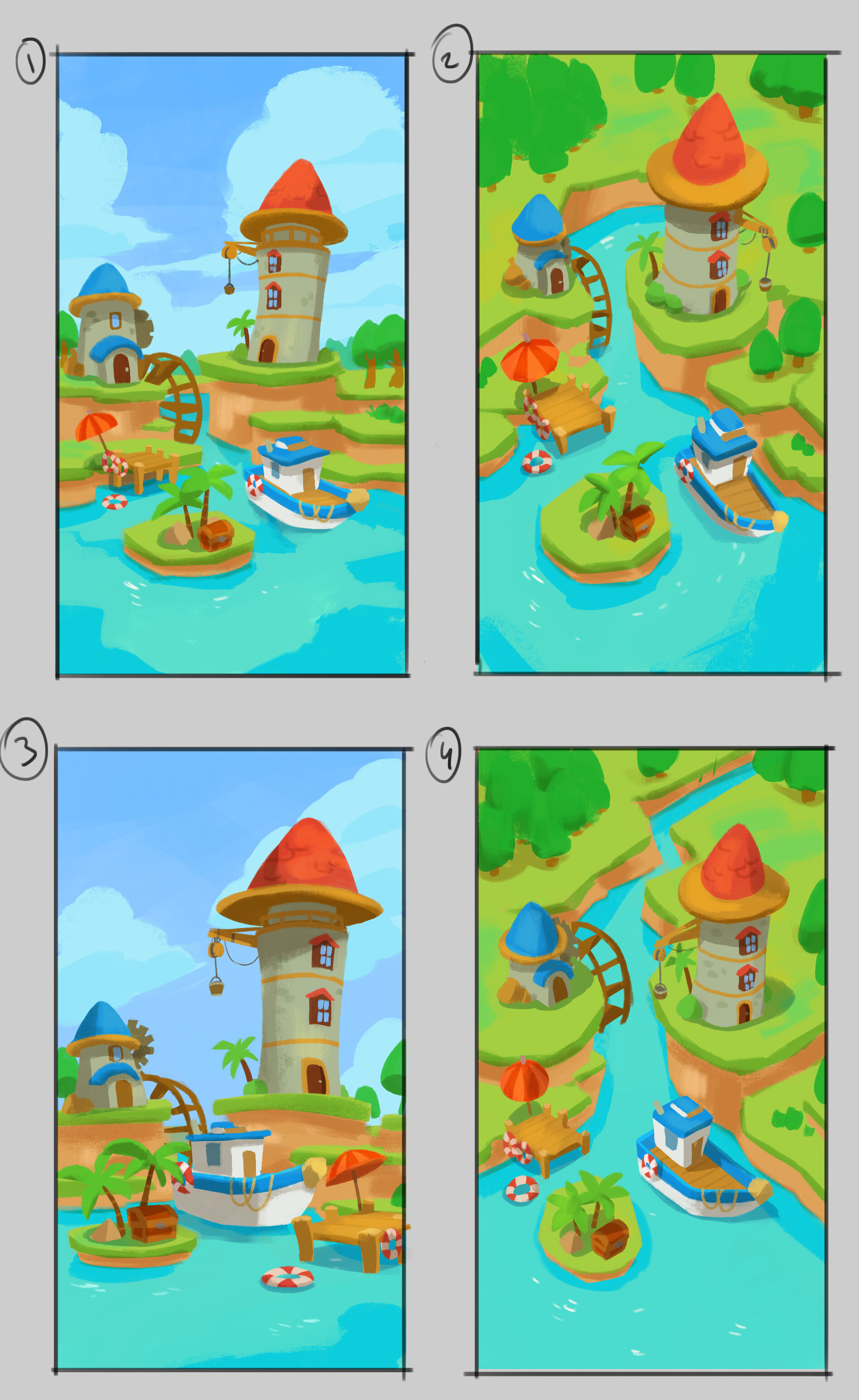 Space Ape Games - Treasure Tails - Environments