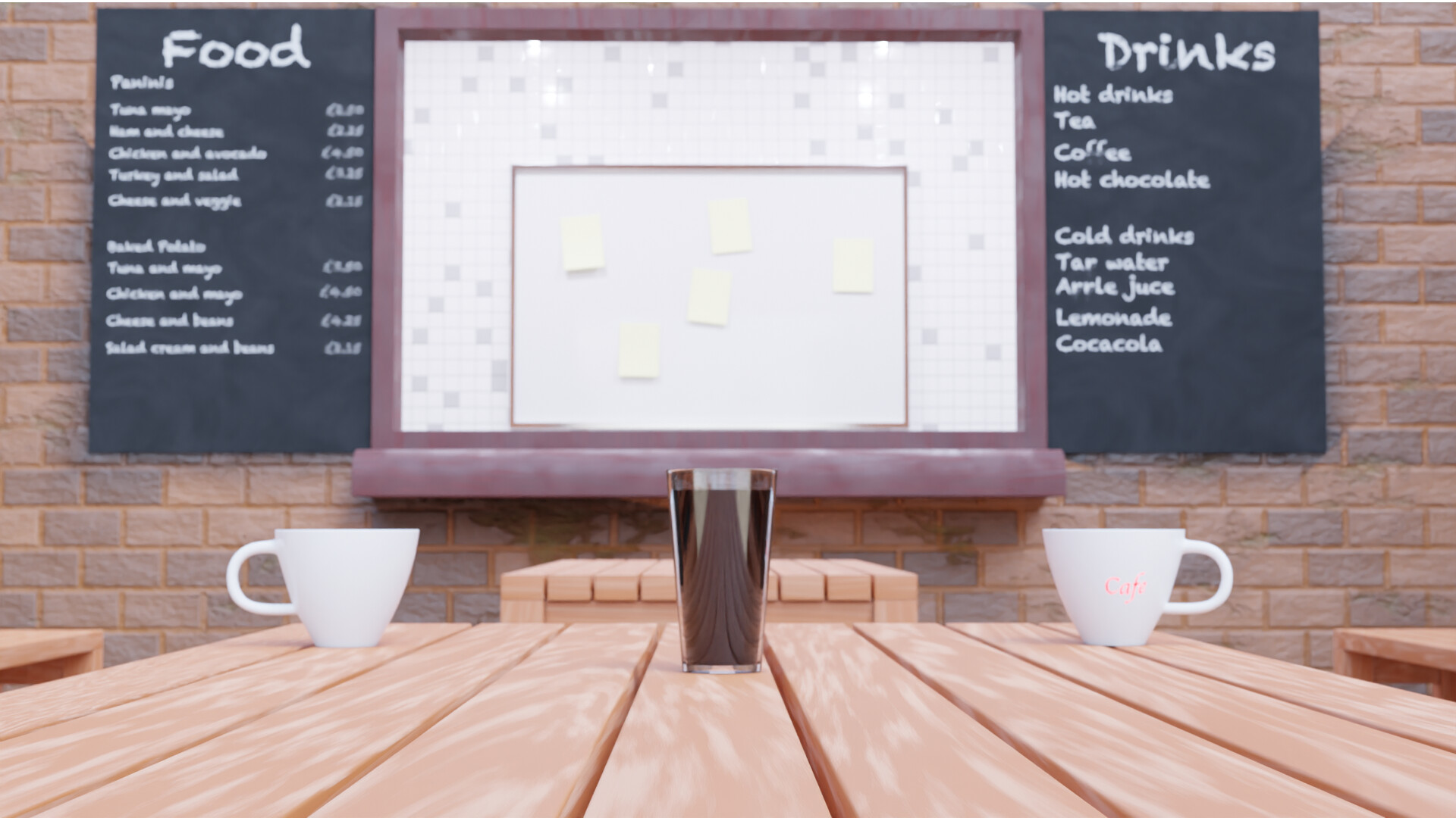 ArtStation - Environmental cafe render