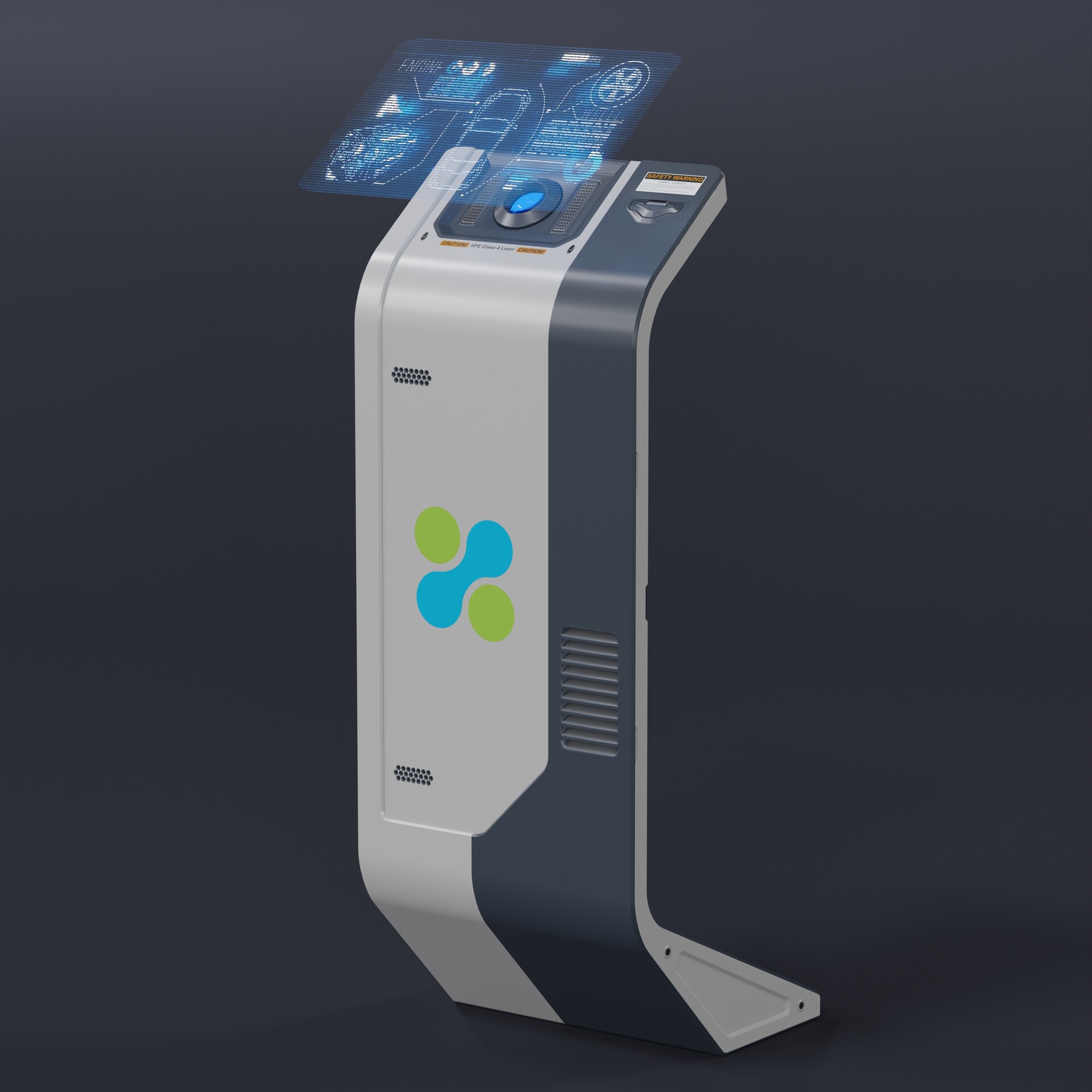 ArtStation - Holographic Info Panel V2