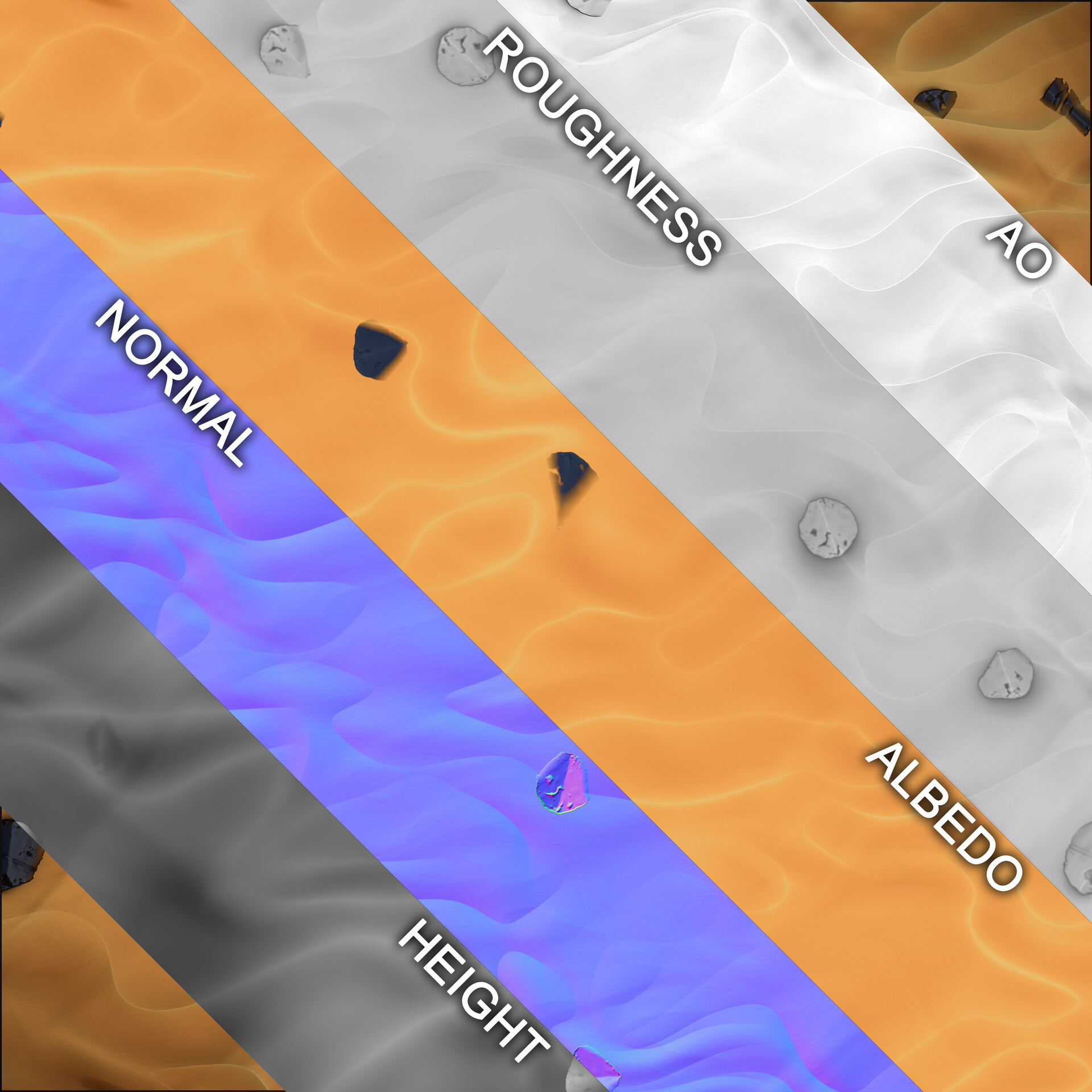 Kacper Kurusiewicz - Stylized Sand - Substance Designer