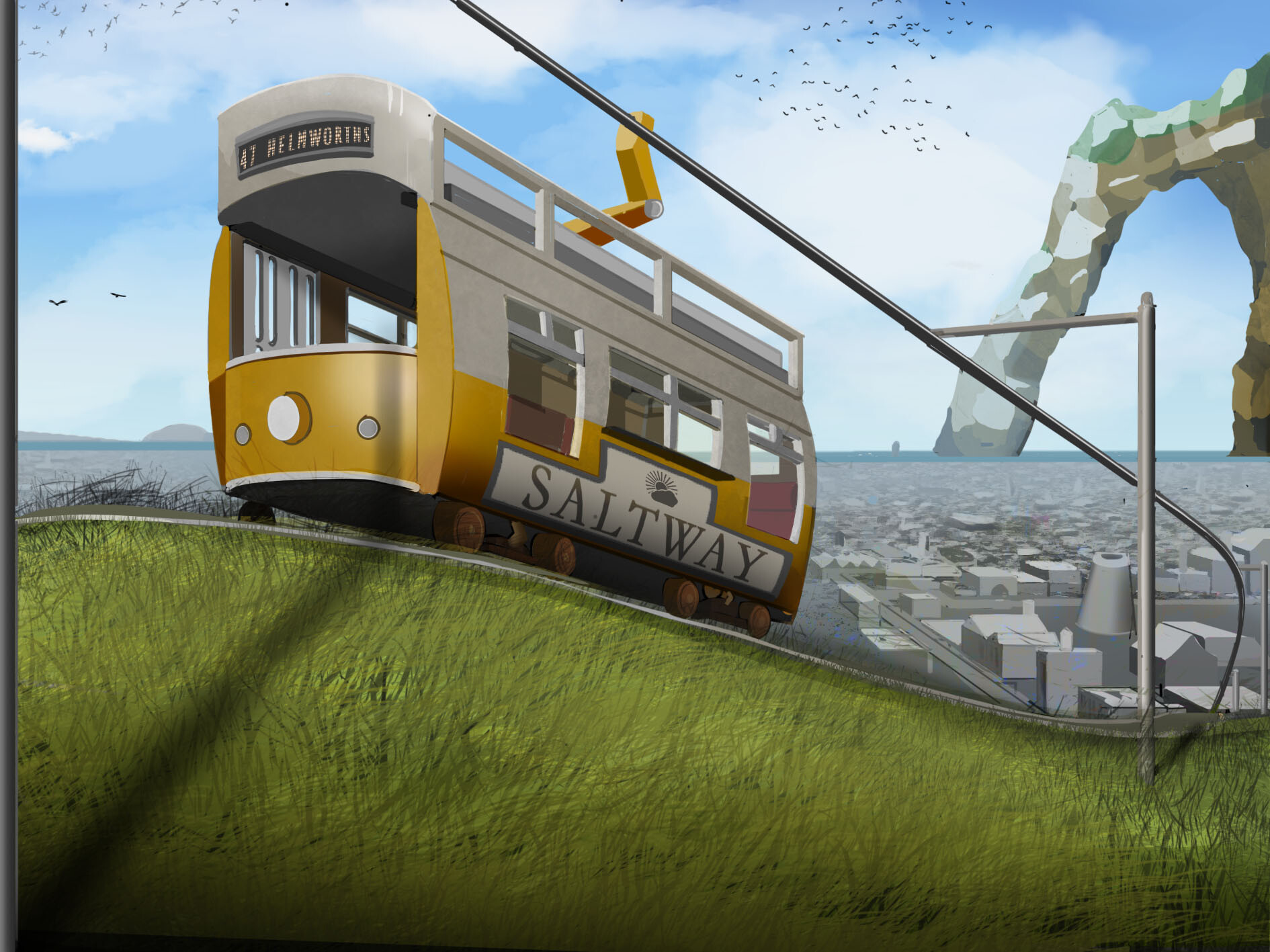 ArtStation - Saltway Tram