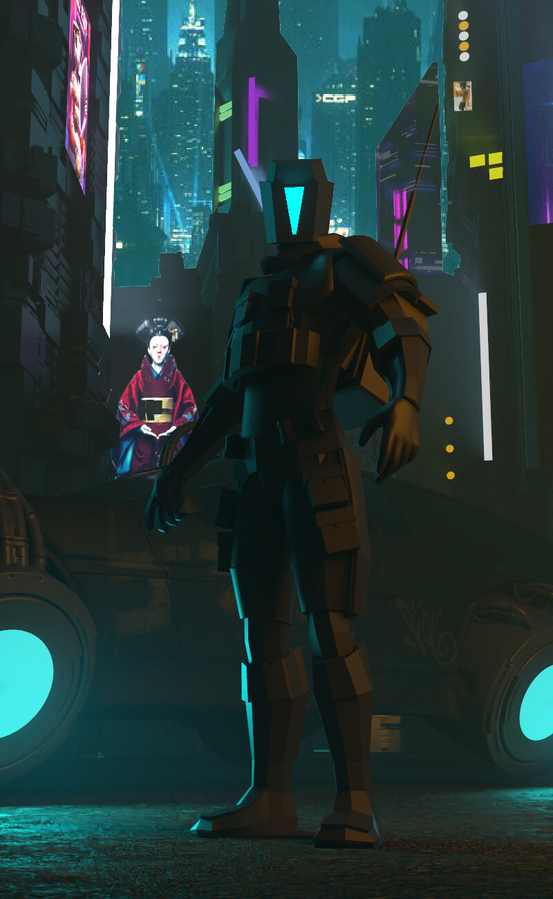 ArtStation - Droid Lowpoly