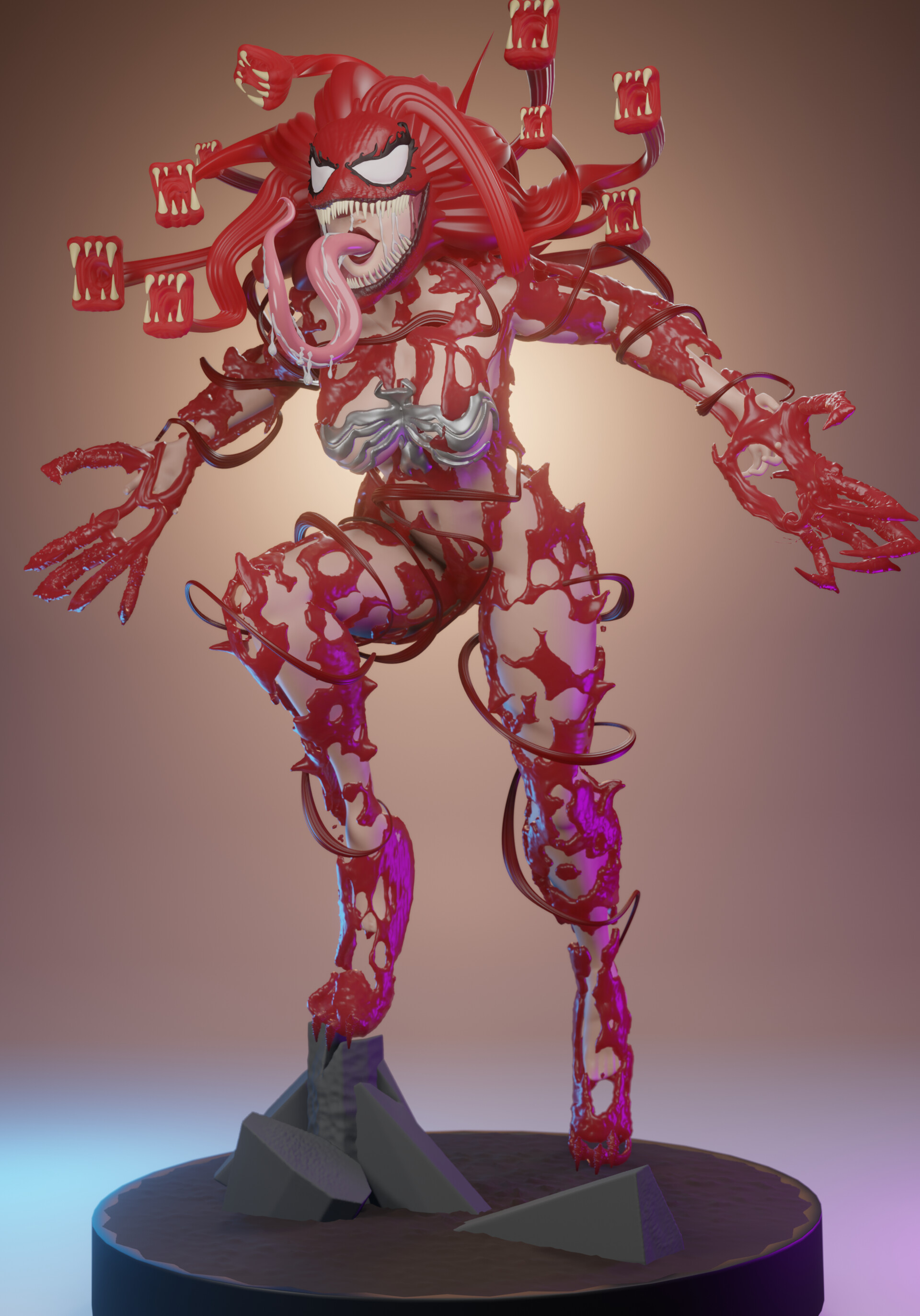 Artstation Red Symbiote Fan Made