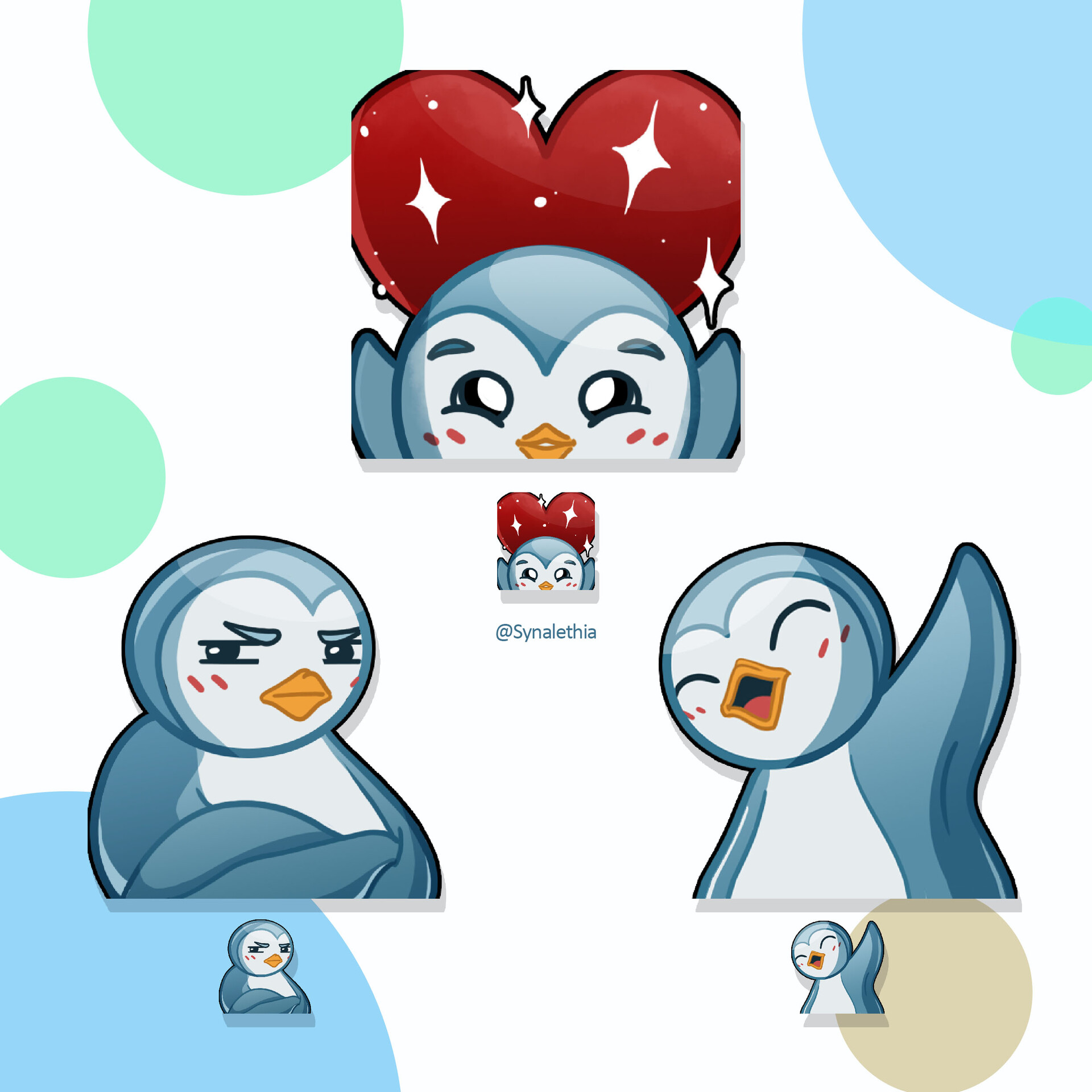 ArtStation - Twitch.tv Emotes - Penguin