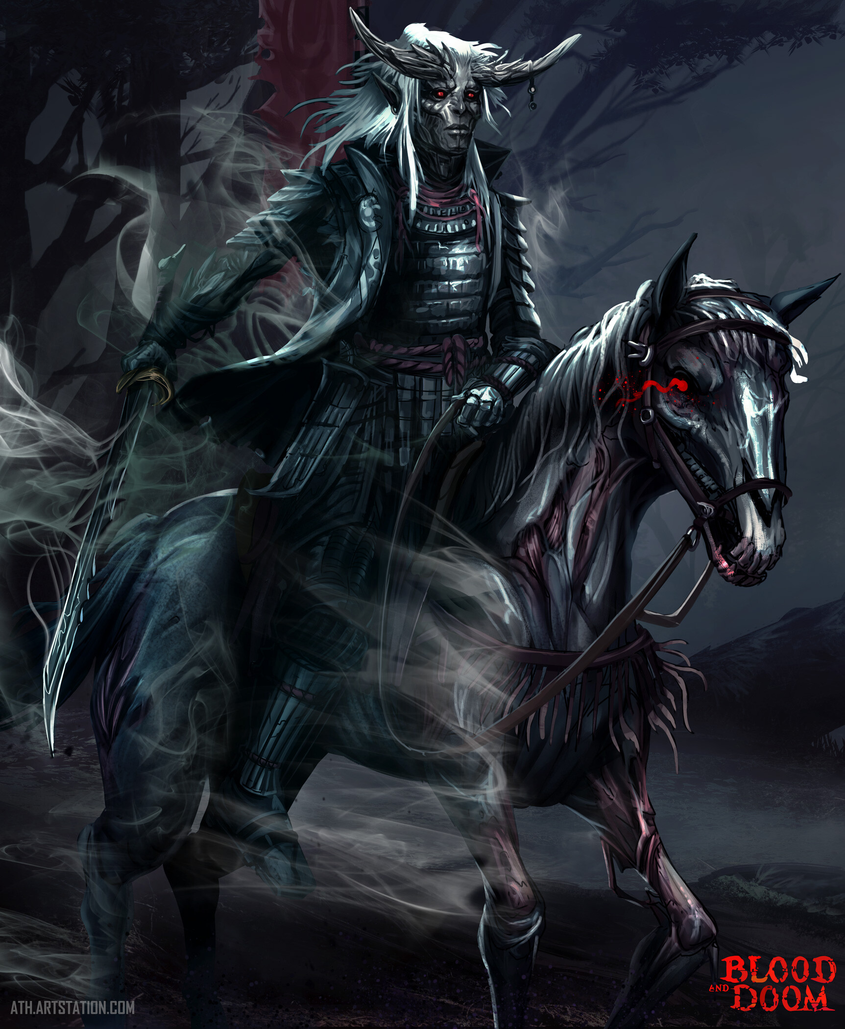 ArtStation - Ghost Rider of Leng