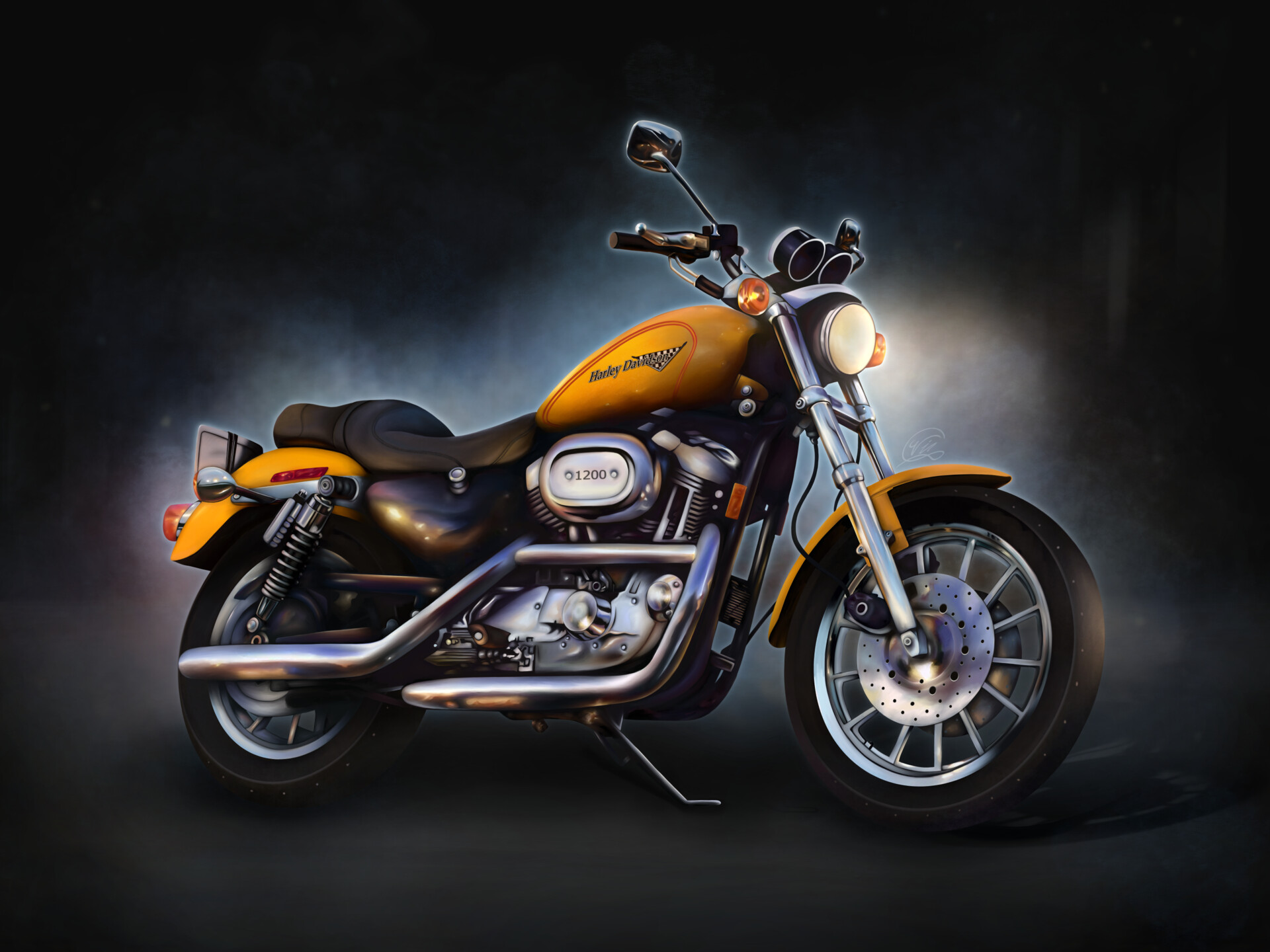 Vincent Czapla - Harley XL1200S Commission