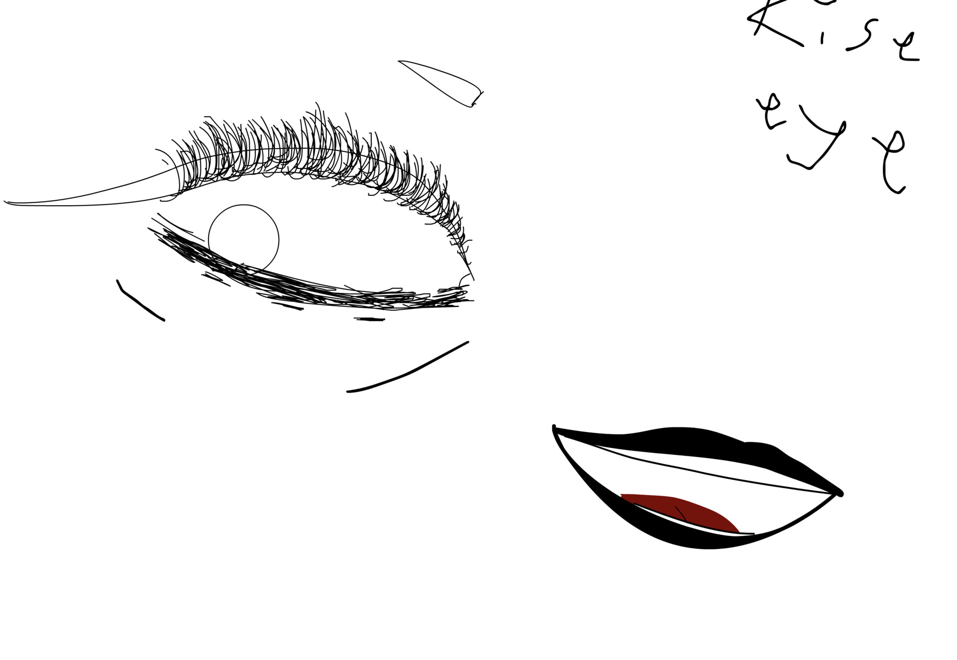 Gothic Eye Drawings