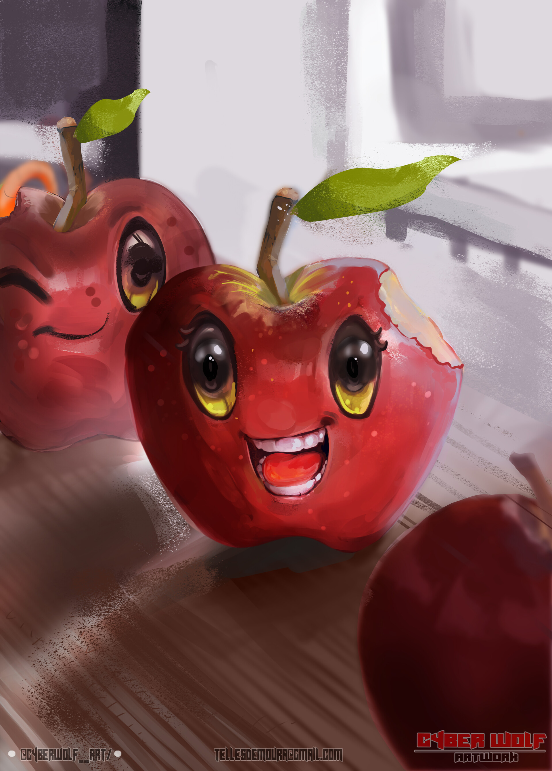 ArtStation - a random study of an apple